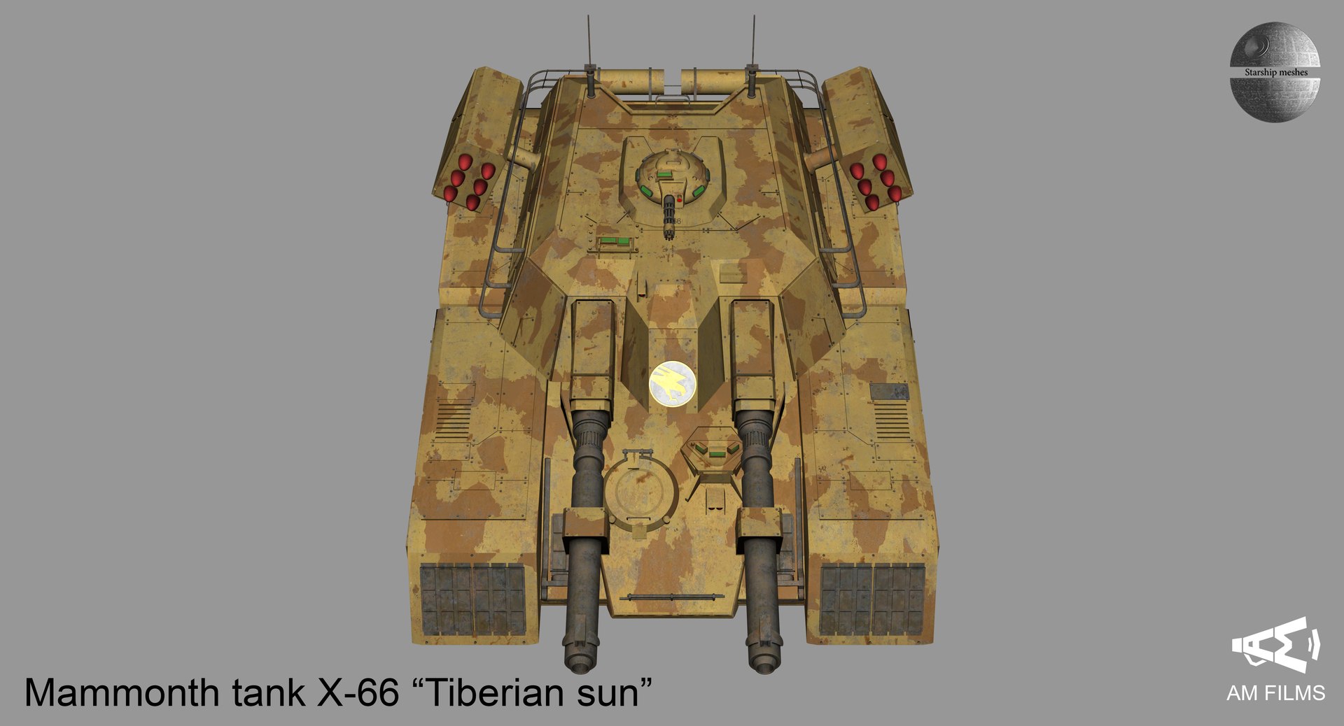 3D Mammonth tank X-66 model - TurboSquid 1829909