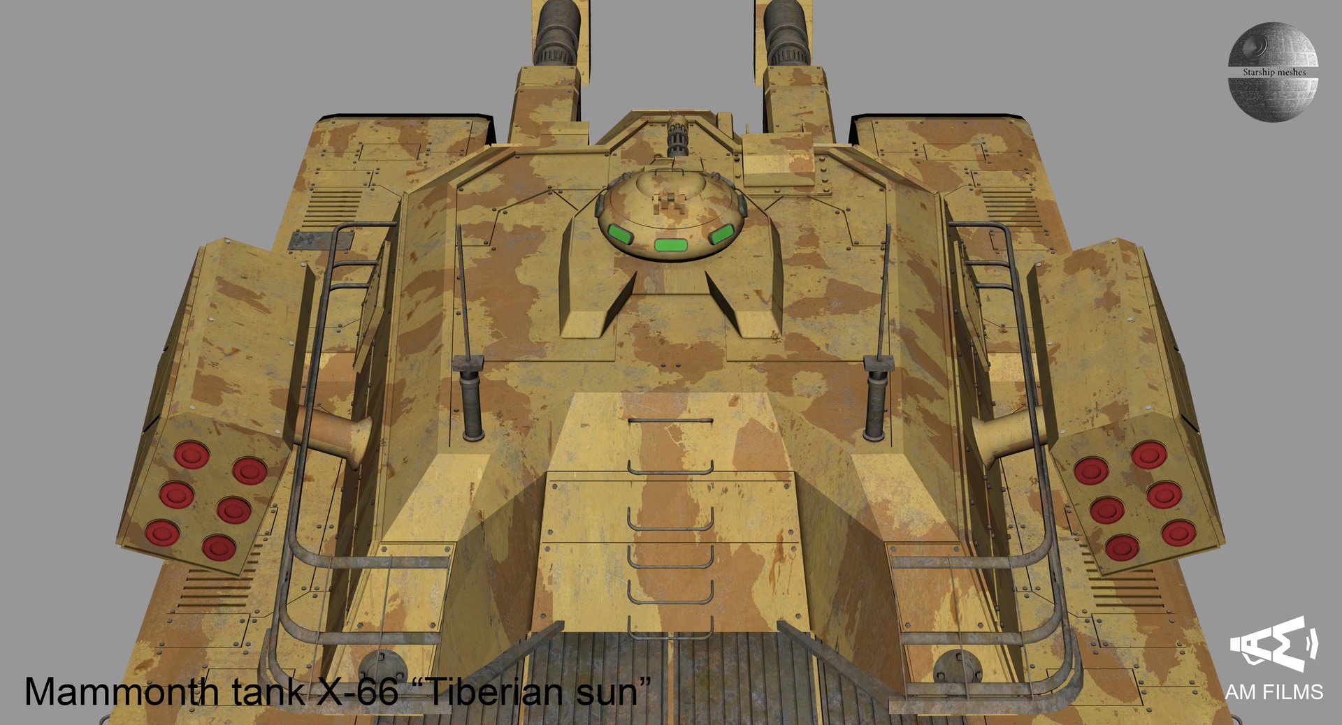 3D Mammonth tank X-66 model - TurboSquid 1829909