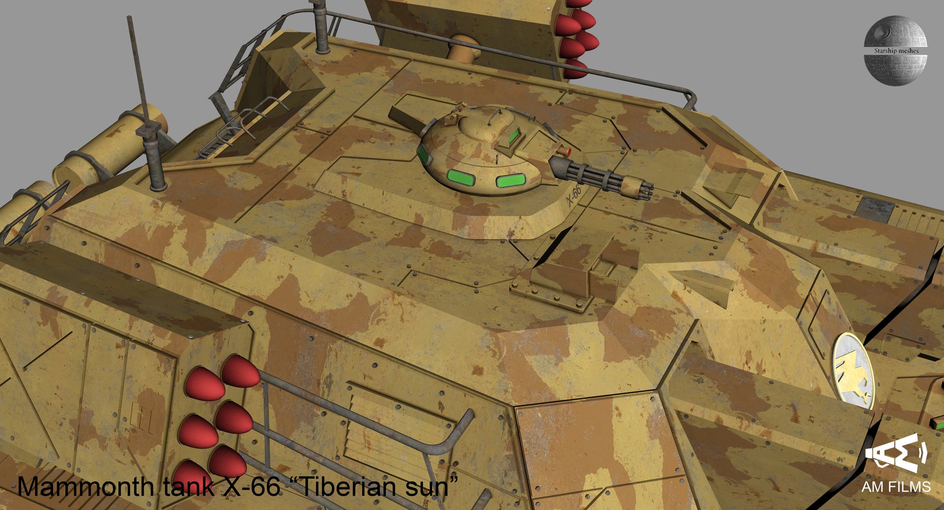 3D Mammonth tank X-66 model - TurboSquid 1829909