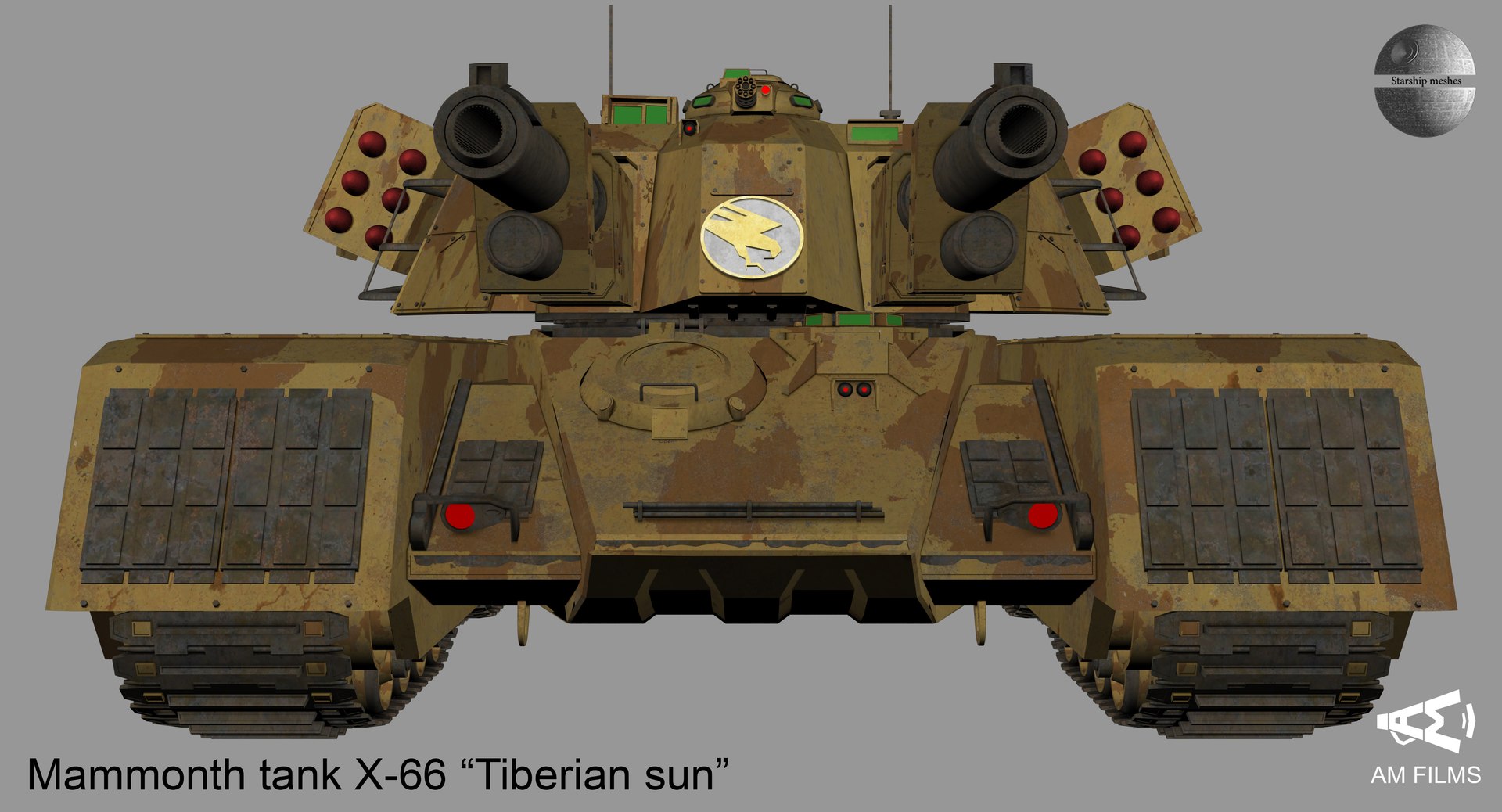 3D Mammonth tank X-66 model - TurboSquid 1829909