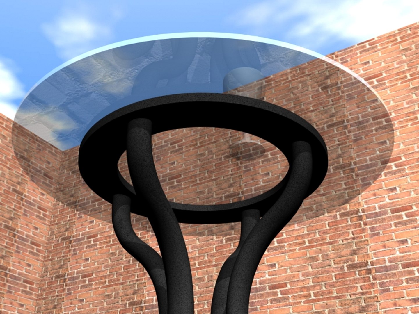 3d Table Glass Model