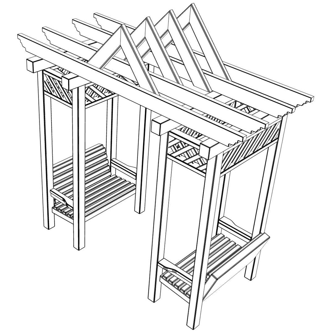 Arbor Trellis 3D Model - TurboSquid 1300730