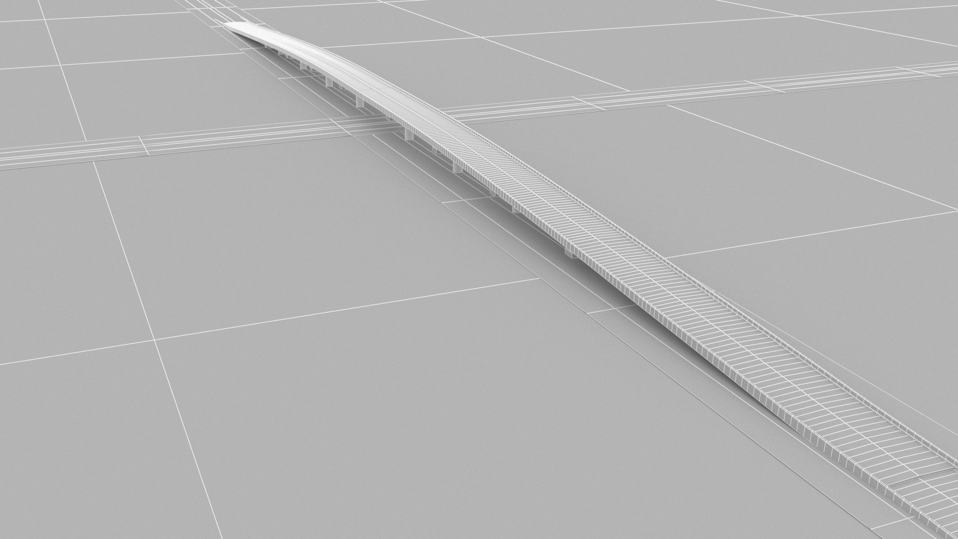 Highway Bridge With Road 3D Model - TurboSquid 2518923