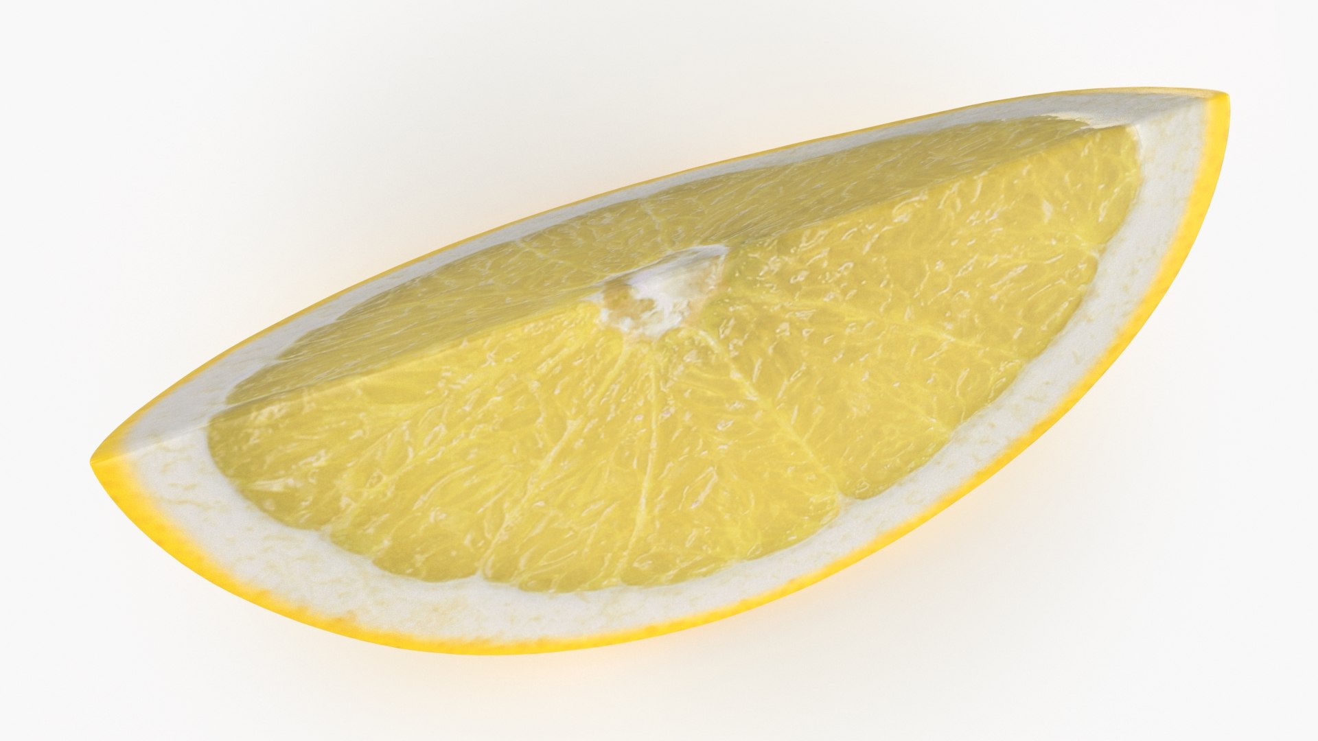 3D Model Yellow Grapefruit Slice - TurboSquid 1998456