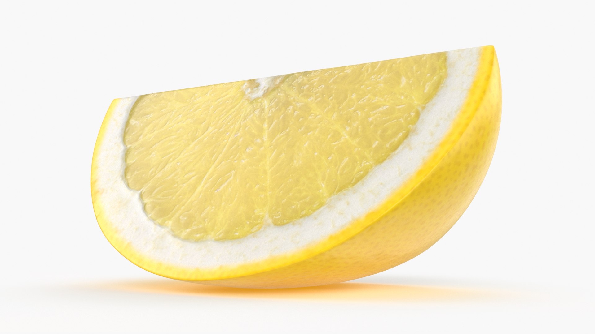 3D Model Yellow Grapefruit Slice - TurboSquid 1998456