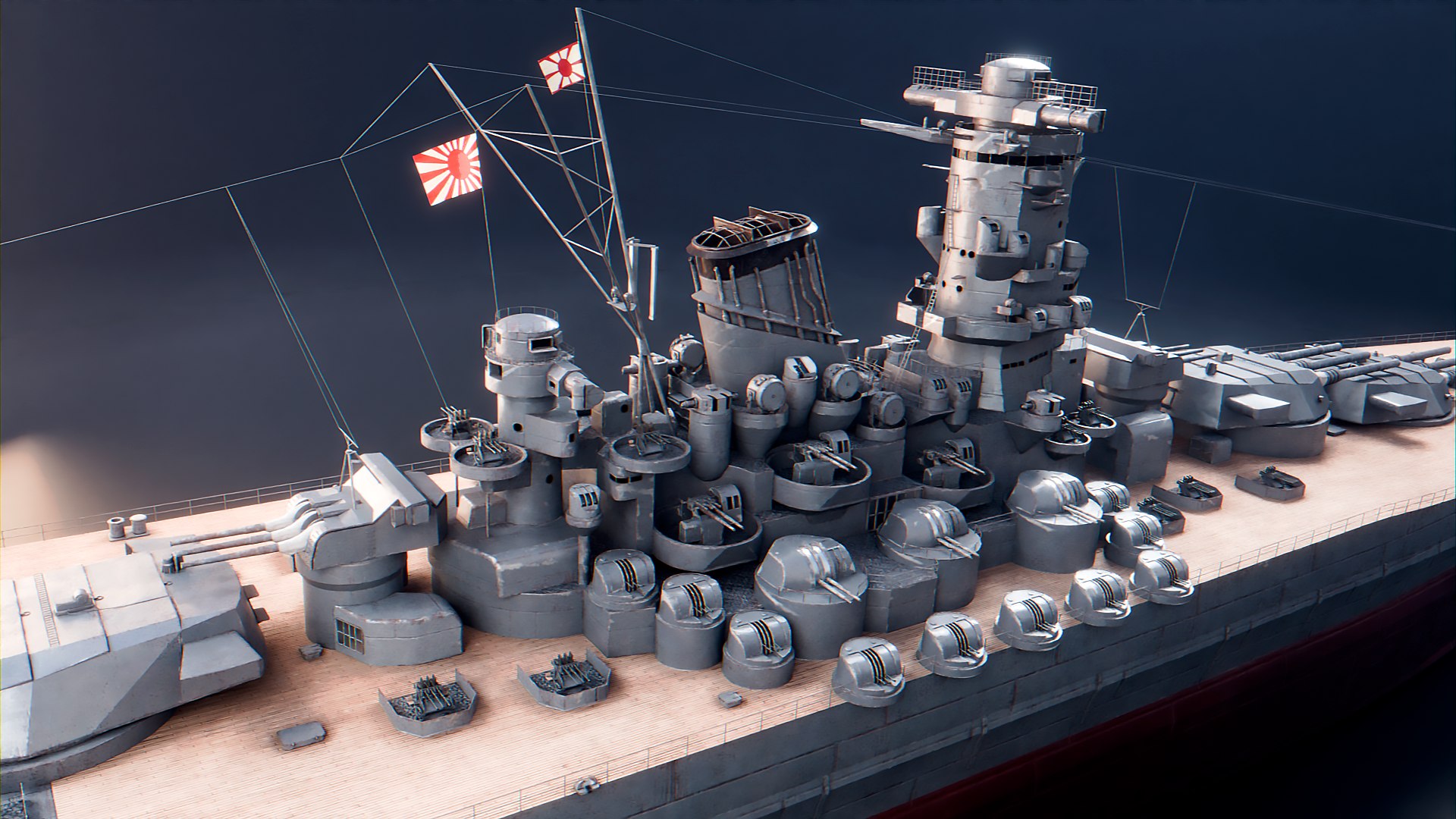 Japanese Battleship Yamato Model - TurboSquid 1741217
