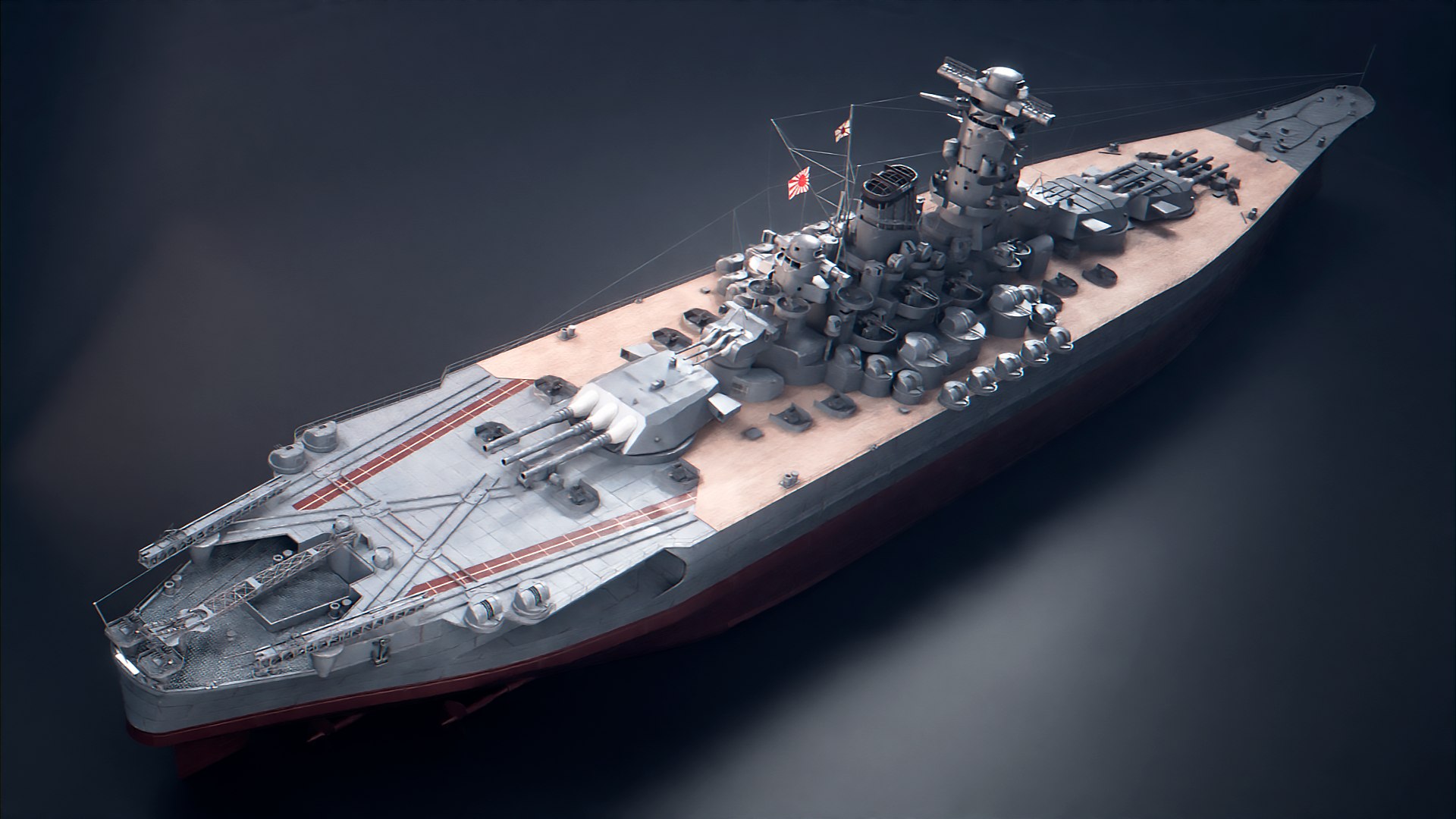 Japanese Battleship Yamato Model - TurboSquid 1741217