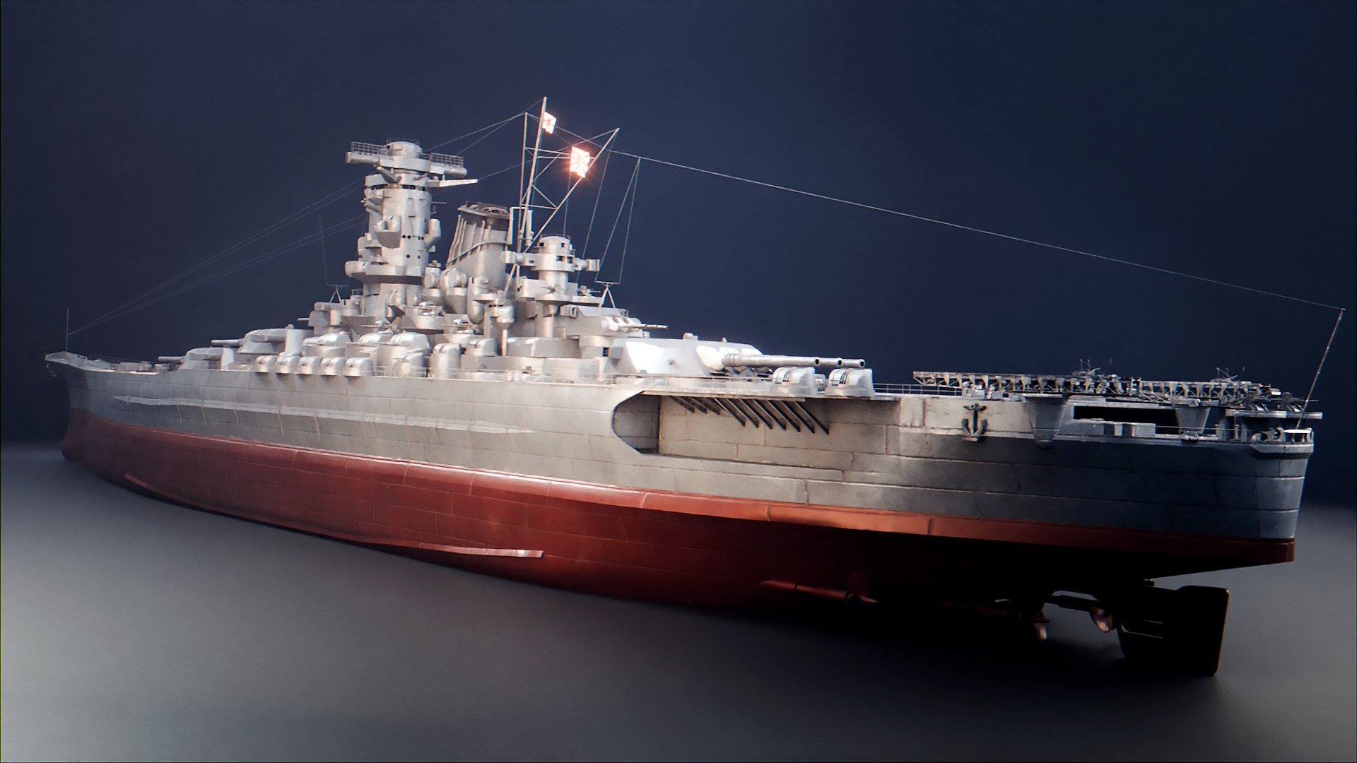 Japanese Battleship Yamato Model - TurboSquid 1741217