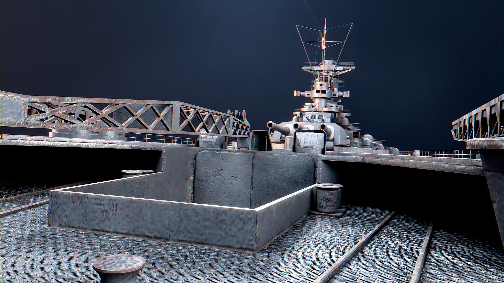 Japanese Battleship Yamato Model - TurboSquid 1741217