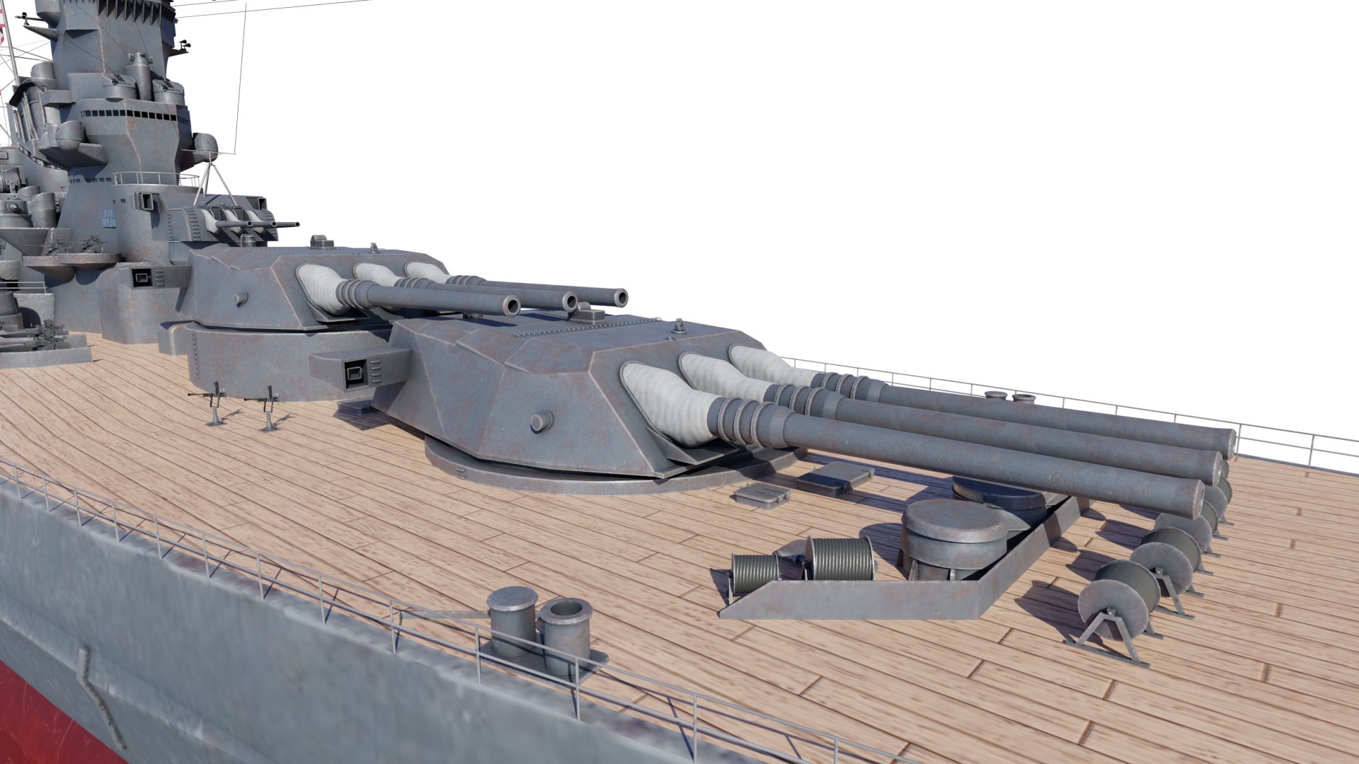 Japanese Battleship Yamato Model - TurboSquid 1741217