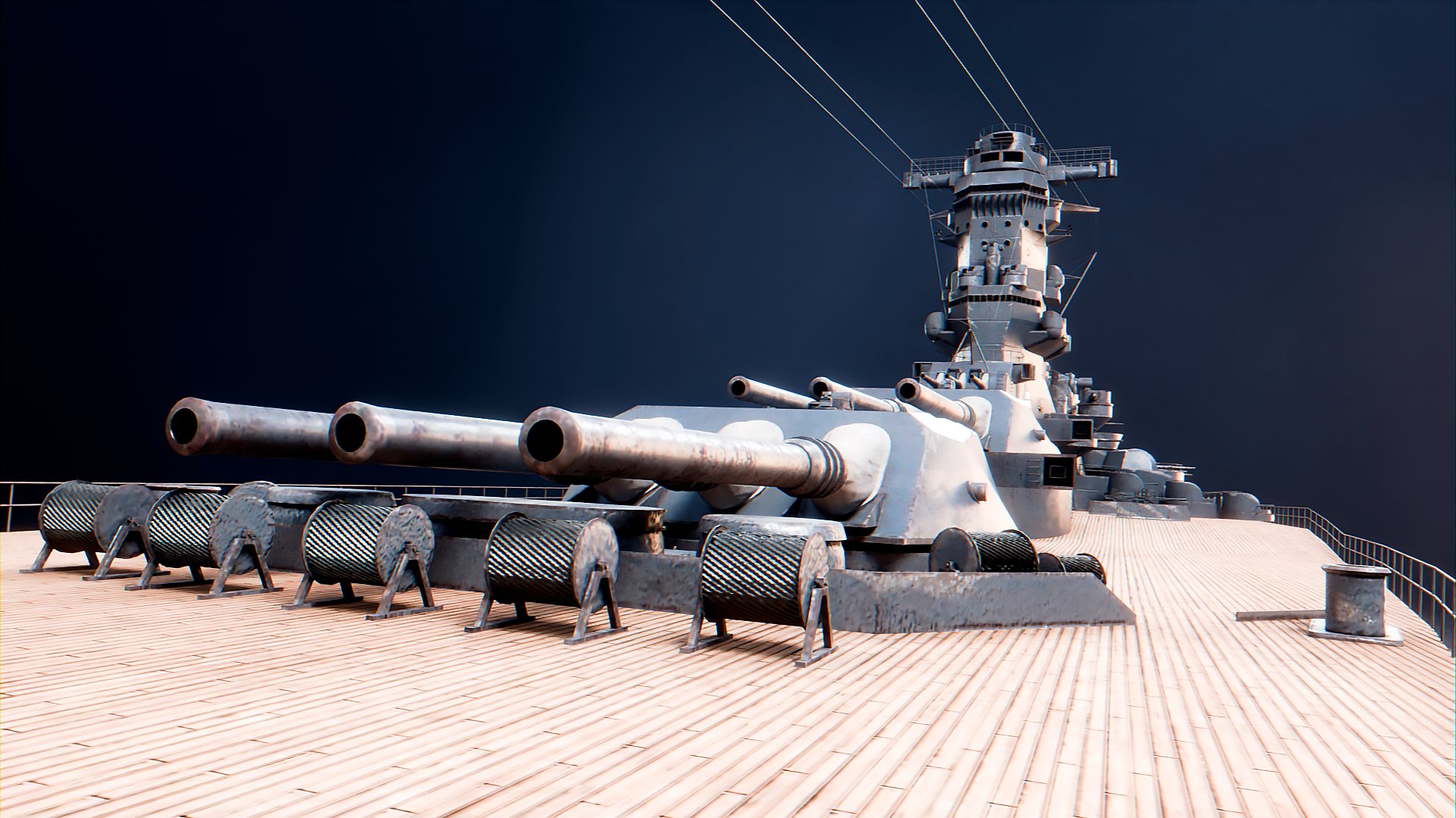 Japanese Battleship Yamato Model - TurboSquid 1741217