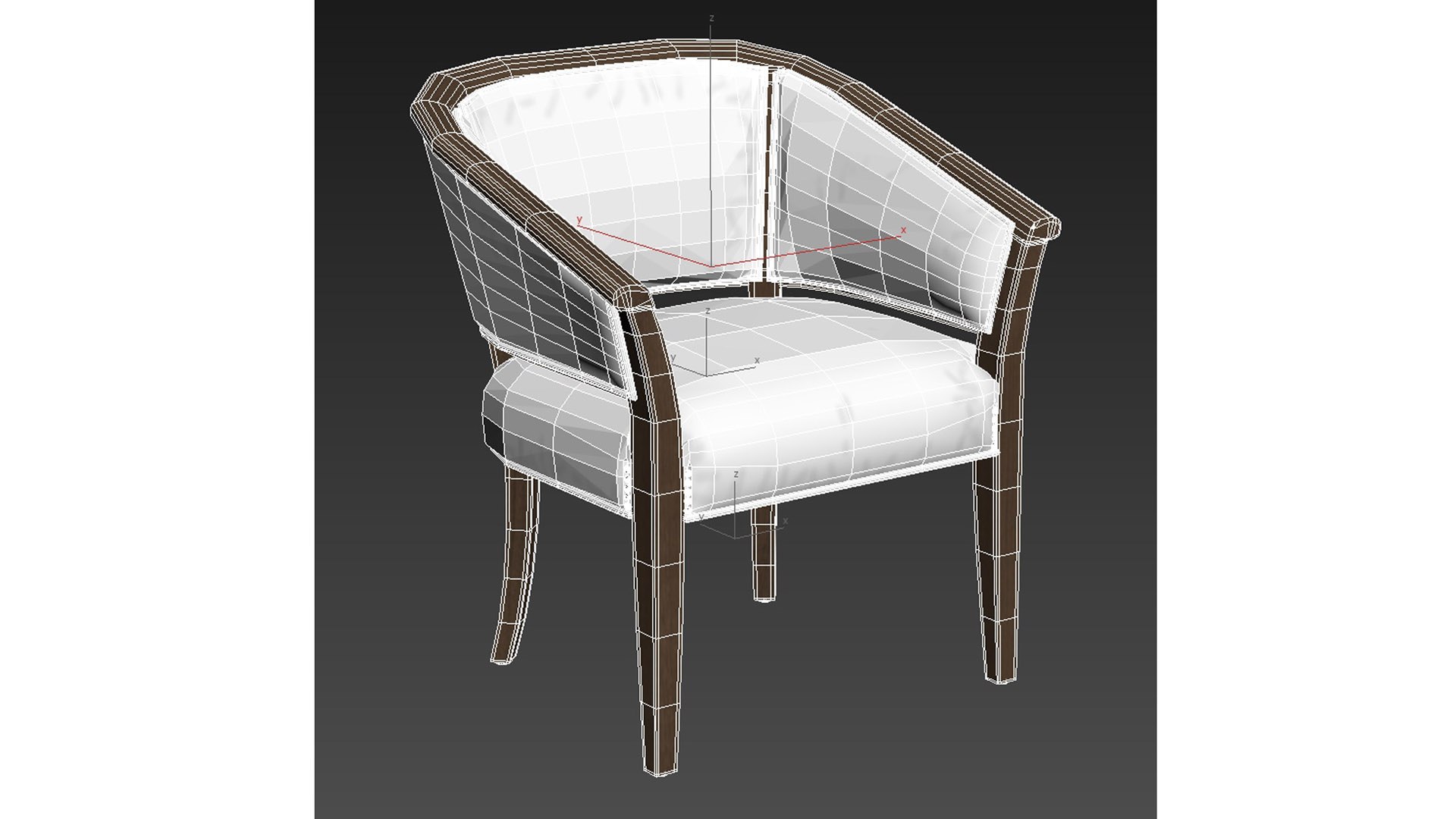Fairfield Gresham Occasional Chair 3D model - TurboSquid 2158276
