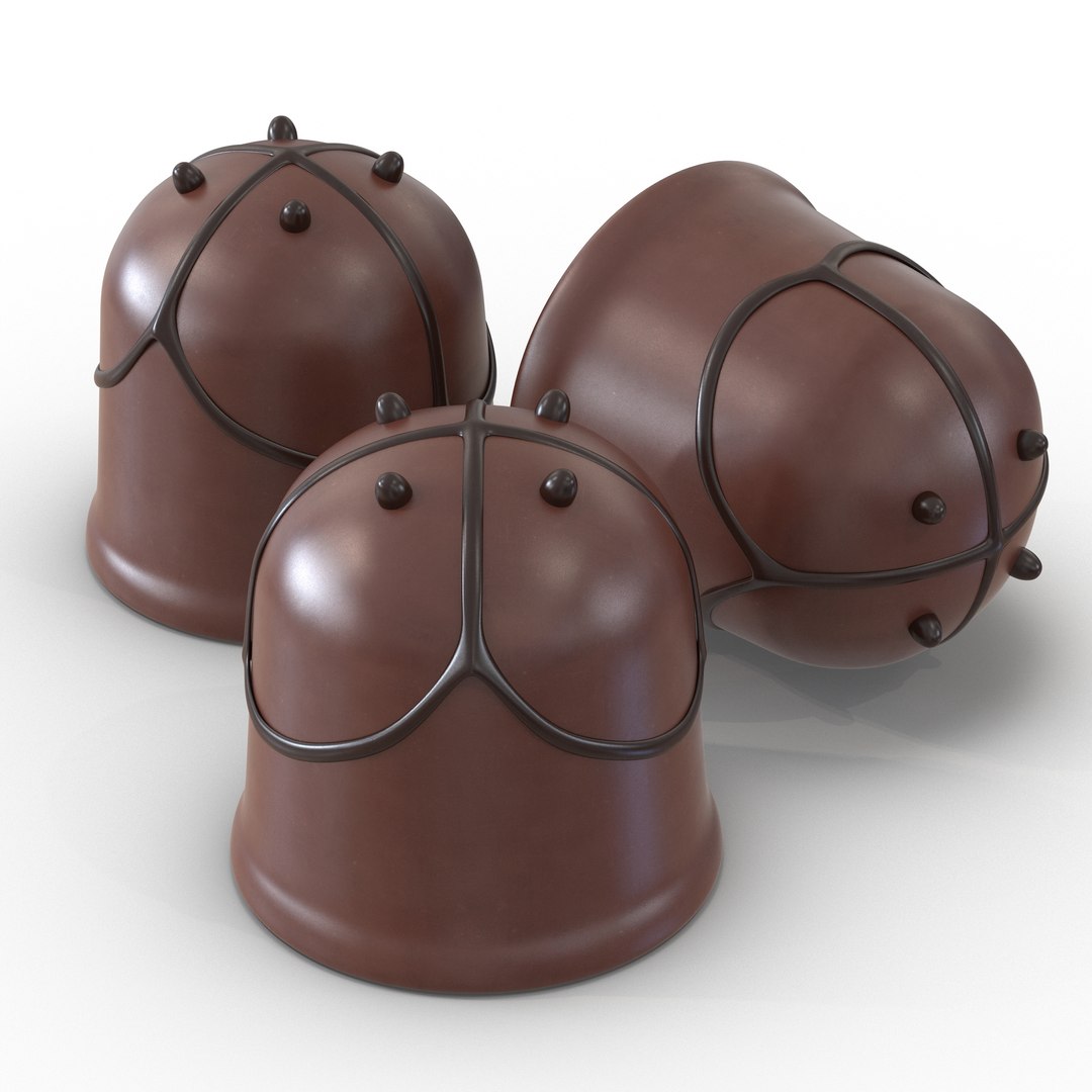 3d model of chocolate candy 4