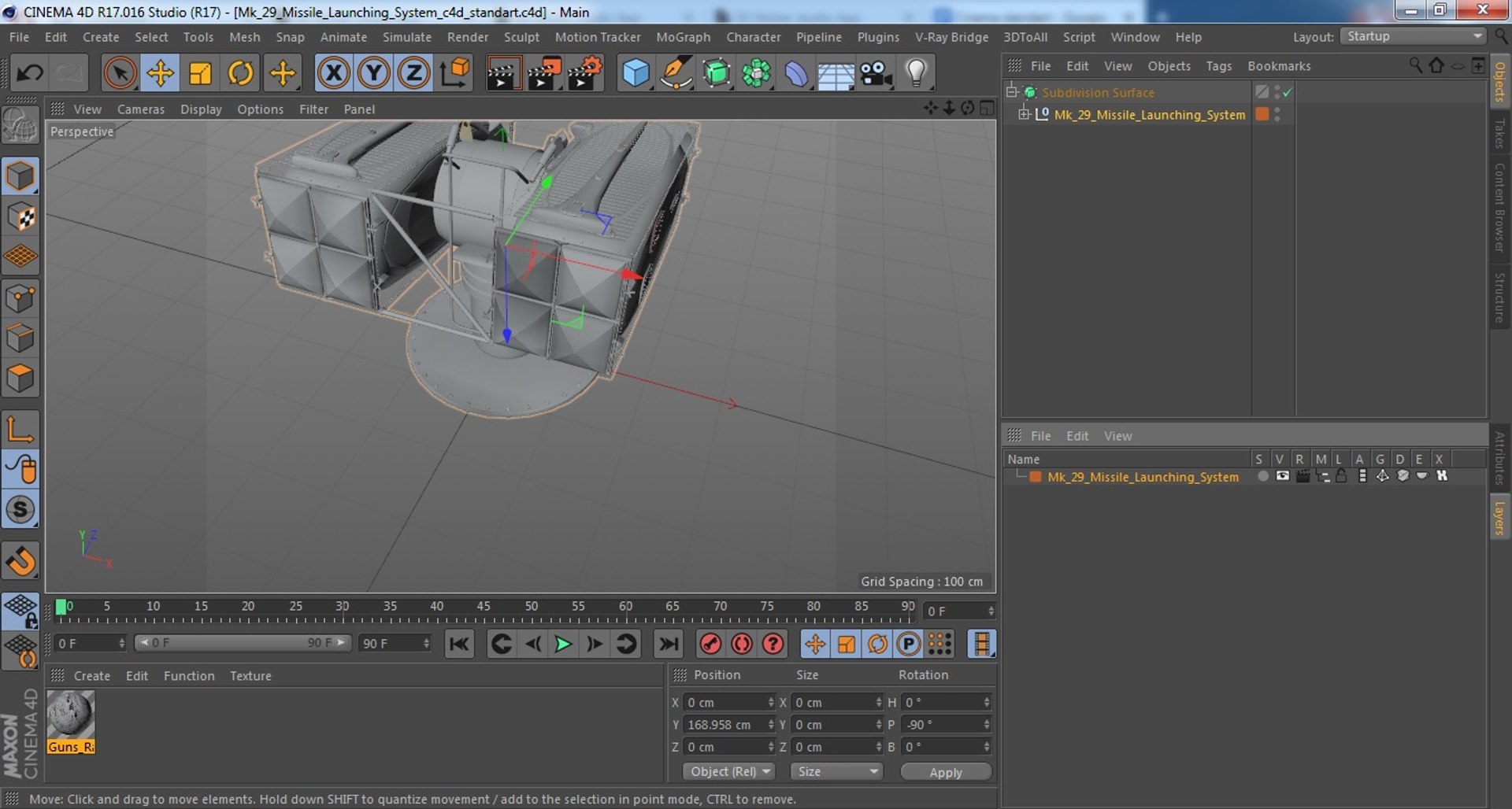 Mk 29 Missile Launching 3D Model - TurboSquid 1550657