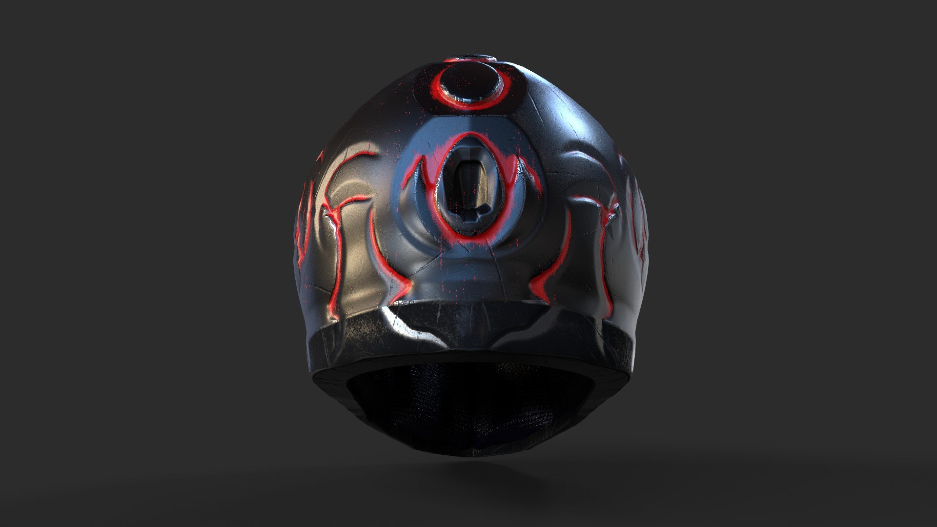 3D Post-apocalyptic Motorcycle Helmet Scull - TurboSquid 1939384