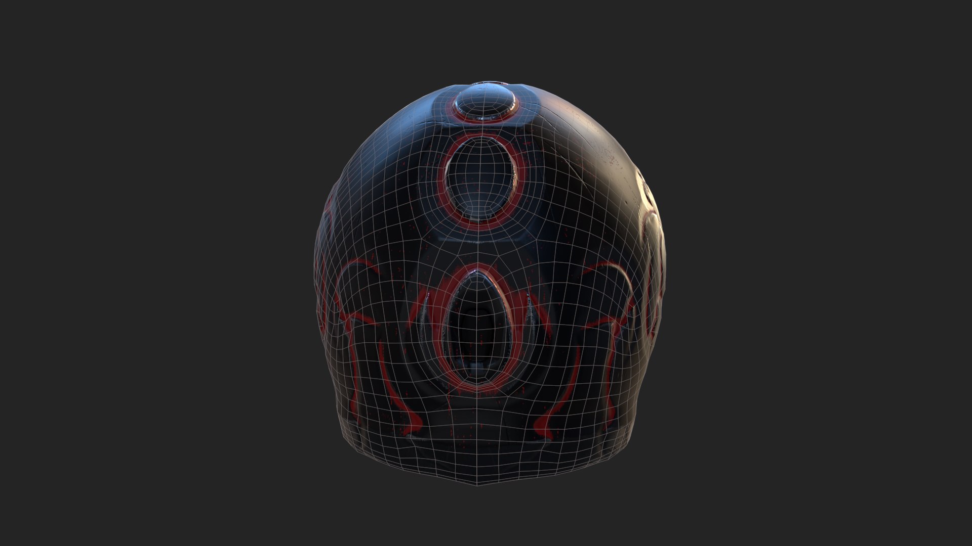 3D Post-apocalyptic Motorcycle Helmet Scull - TurboSquid 1939384