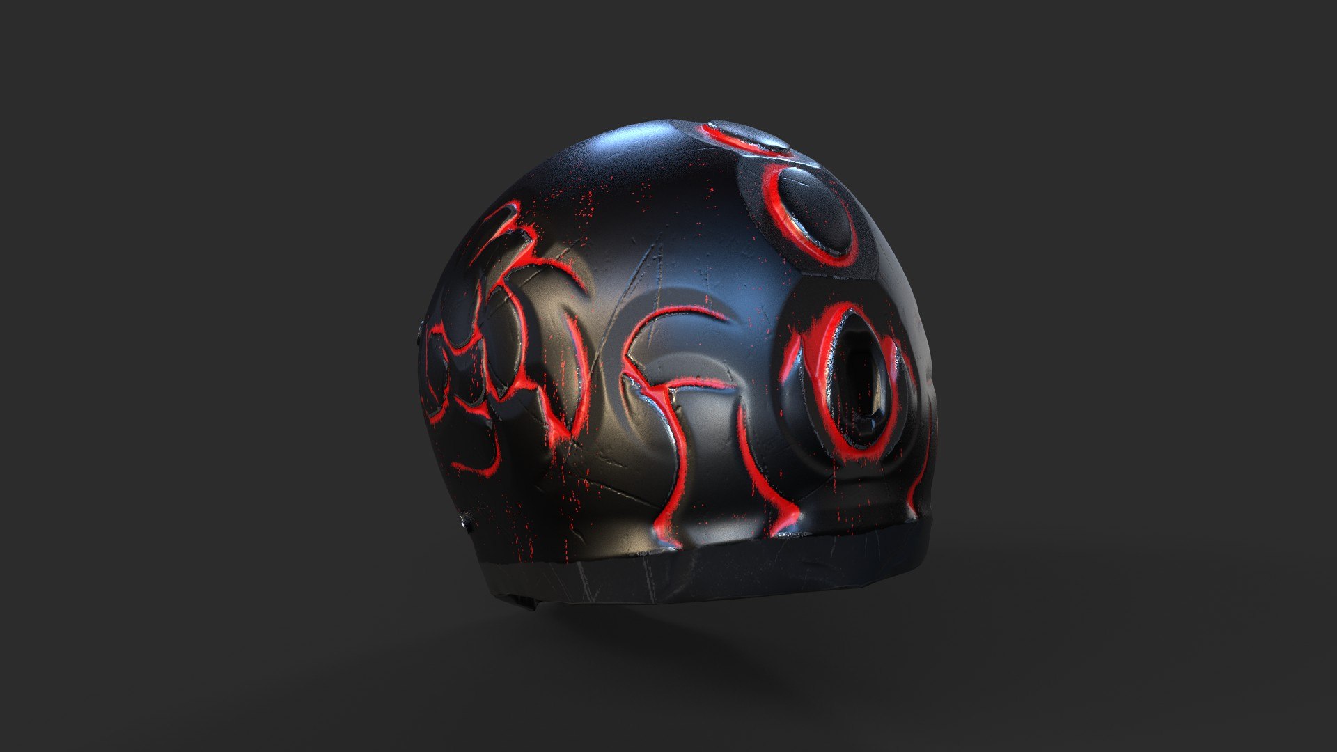 3D Post-apocalyptic Motorcycle Helmet Scull - TurboSquid 1939384