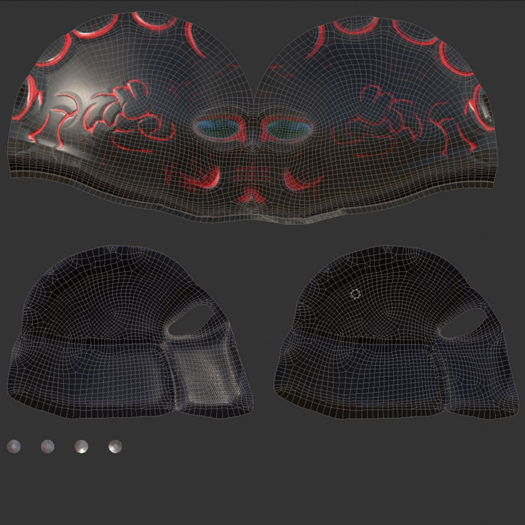 3D Post-apocalyptic Motorcycle Helmet Scull - TurboSquid 1939384