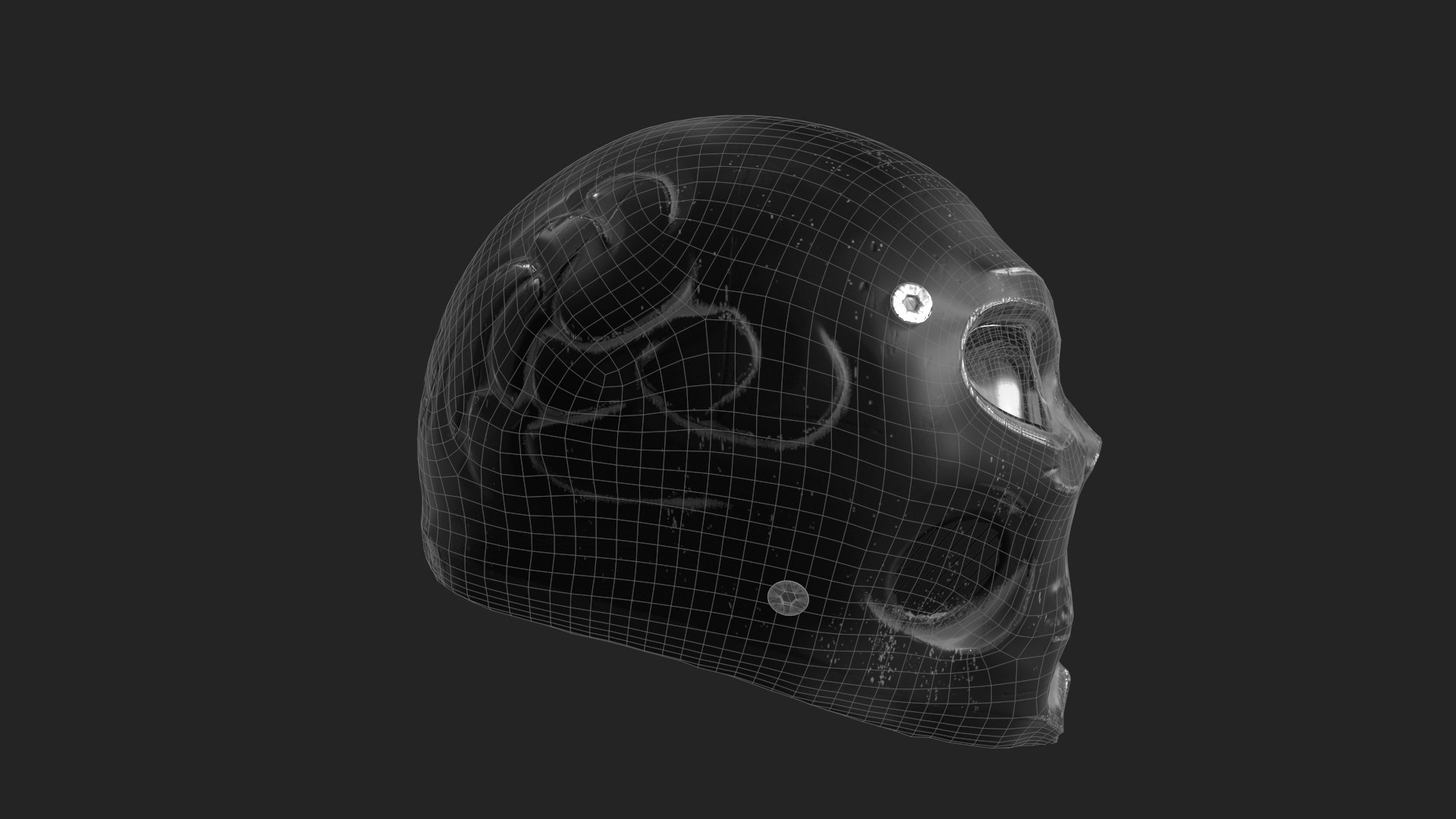 3D Post-apocalyptic Motorcycle Helmet Scull - TurboSquid 1939384