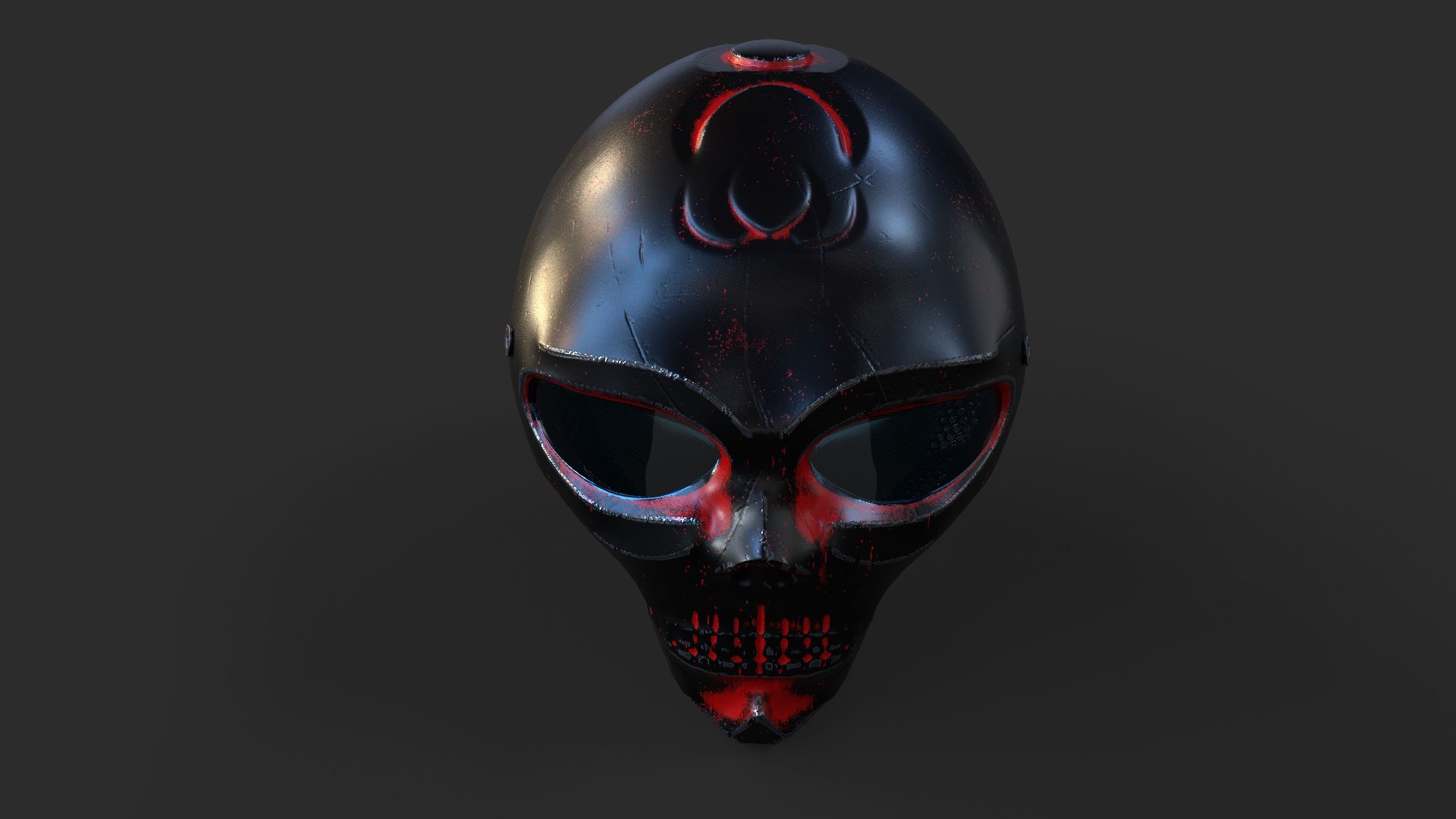 3D Post-apocalyptic Motorcycle Helmet Scull - TurboSquid 1939384