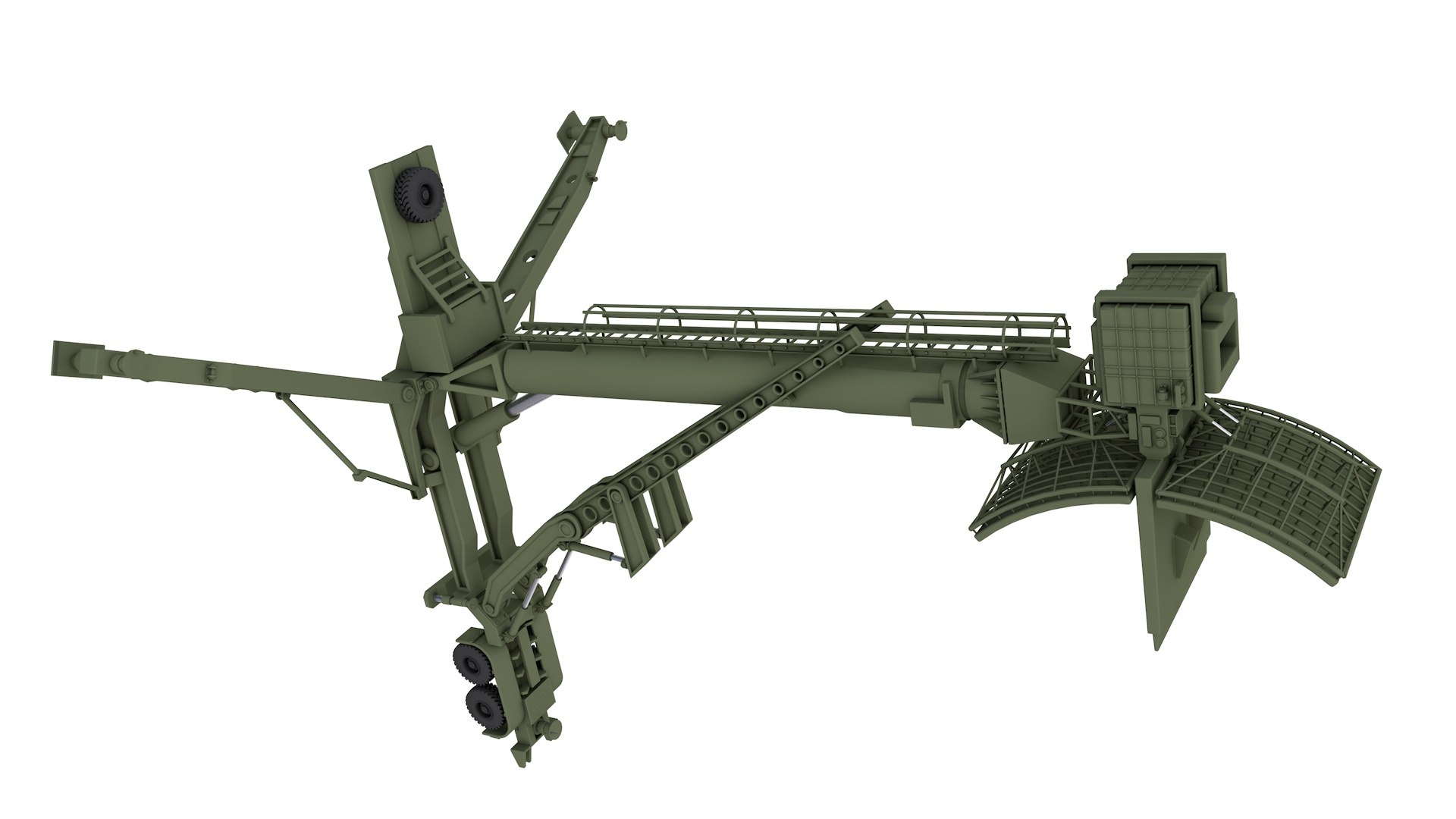 3D Clam Shell Mast Radar - TurboSquid 1868939