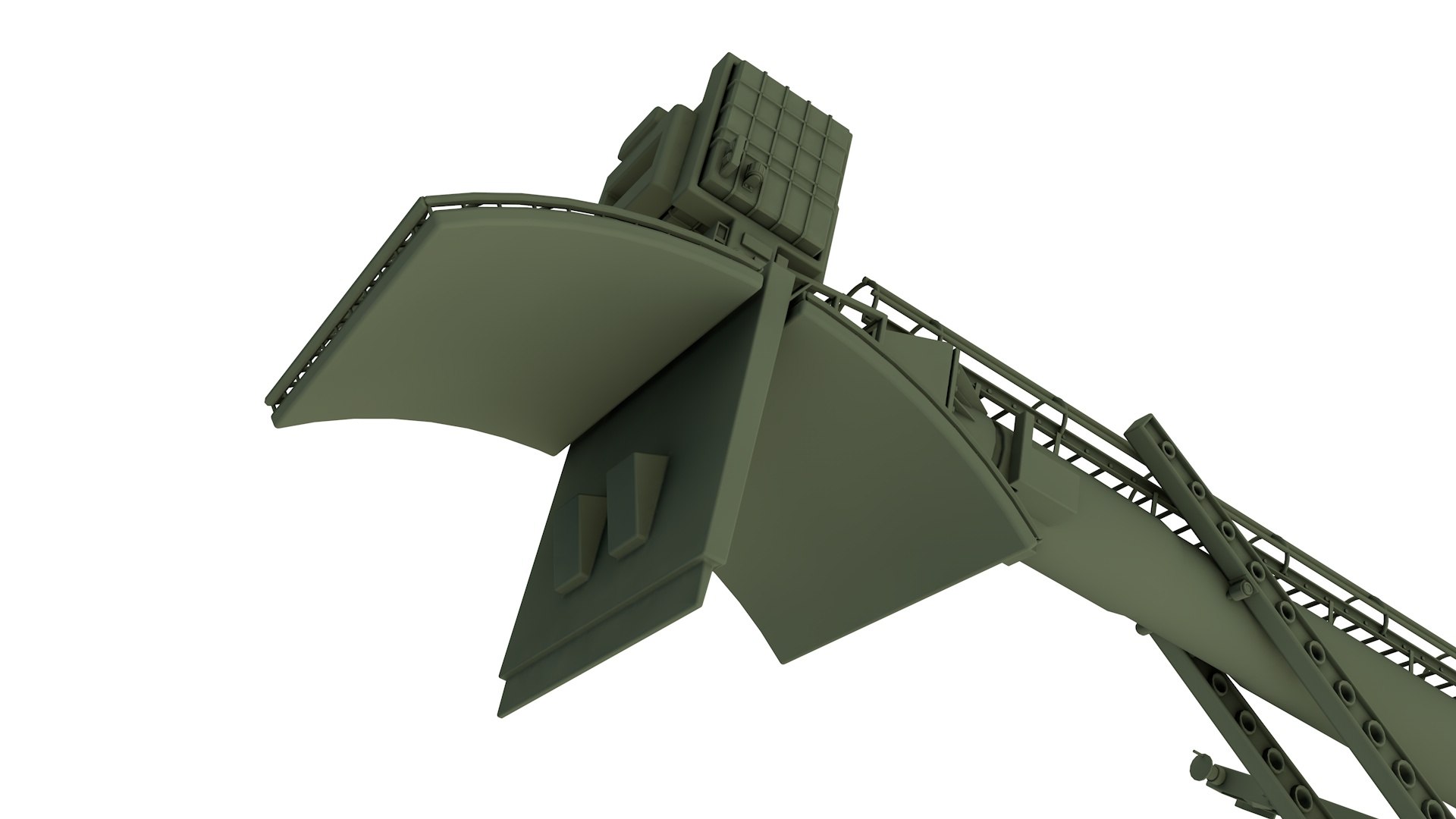 3D Clam Shell Mast Radar - TurboSquid 1868939