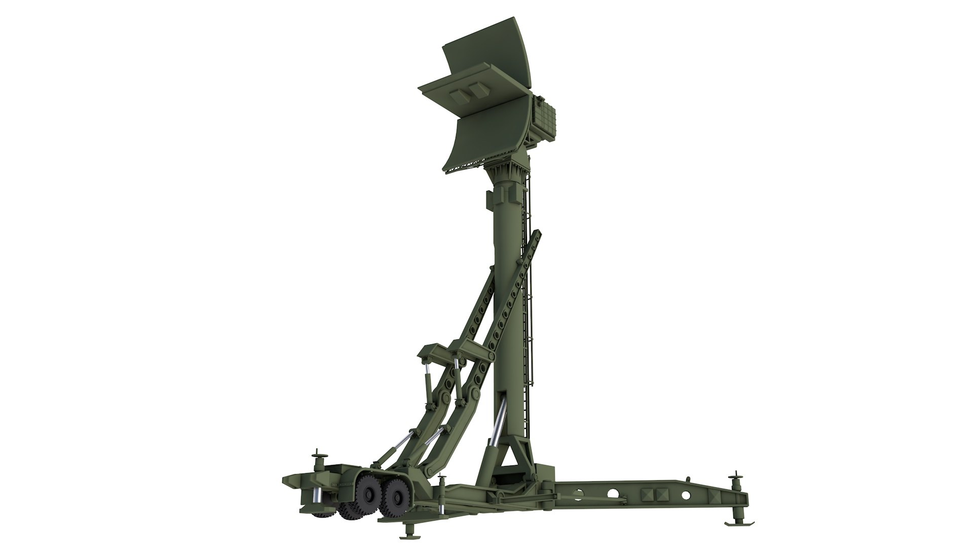 3D Clam Shell Mast Radar - TurboSquid 1868939
