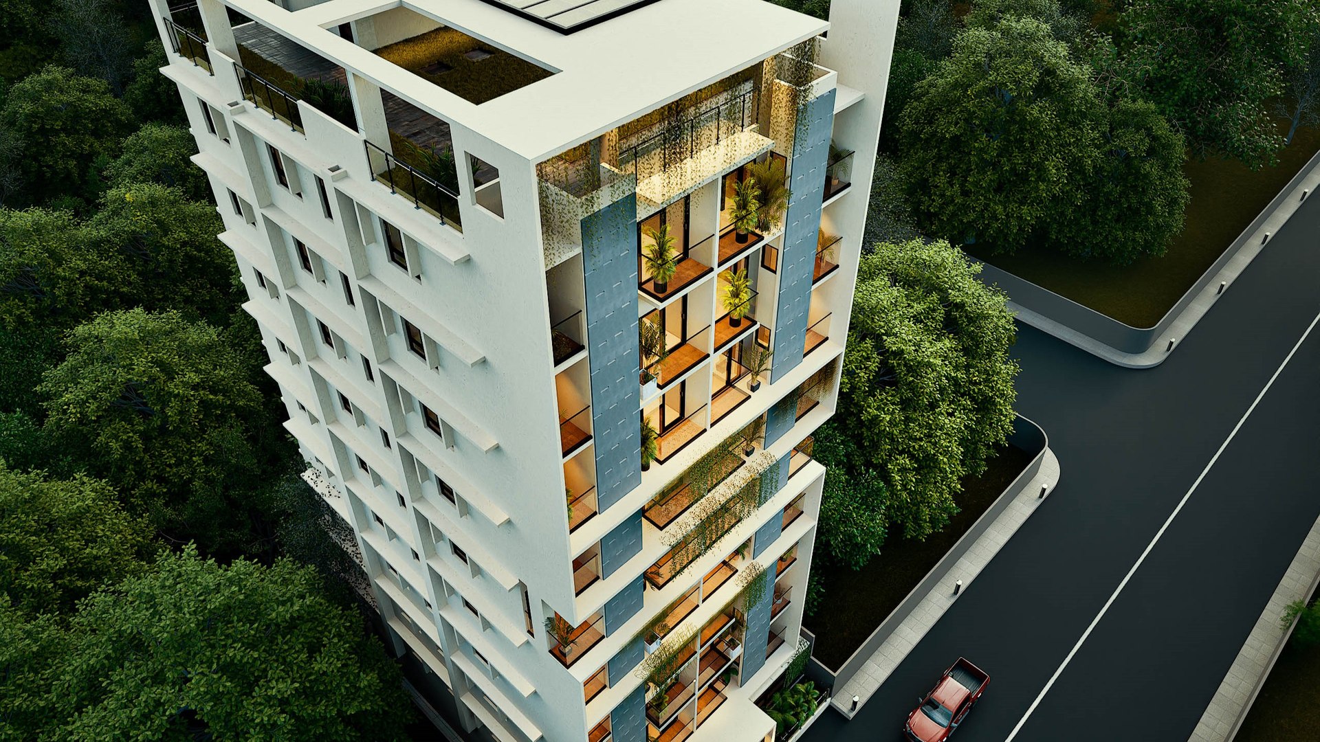 Apartment Building In Revit 2 3D Model - TurboSquid 2501275