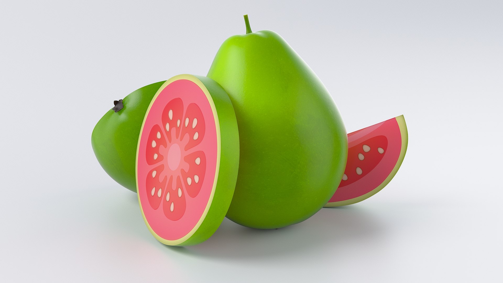 Cartoon Guava 3D Model - TurboSquid 2091927