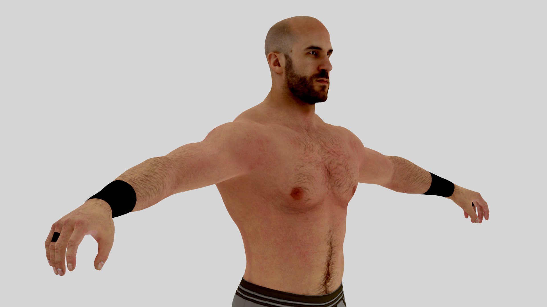 3D Cesaro WWE Champion - TurboSquid 2115617