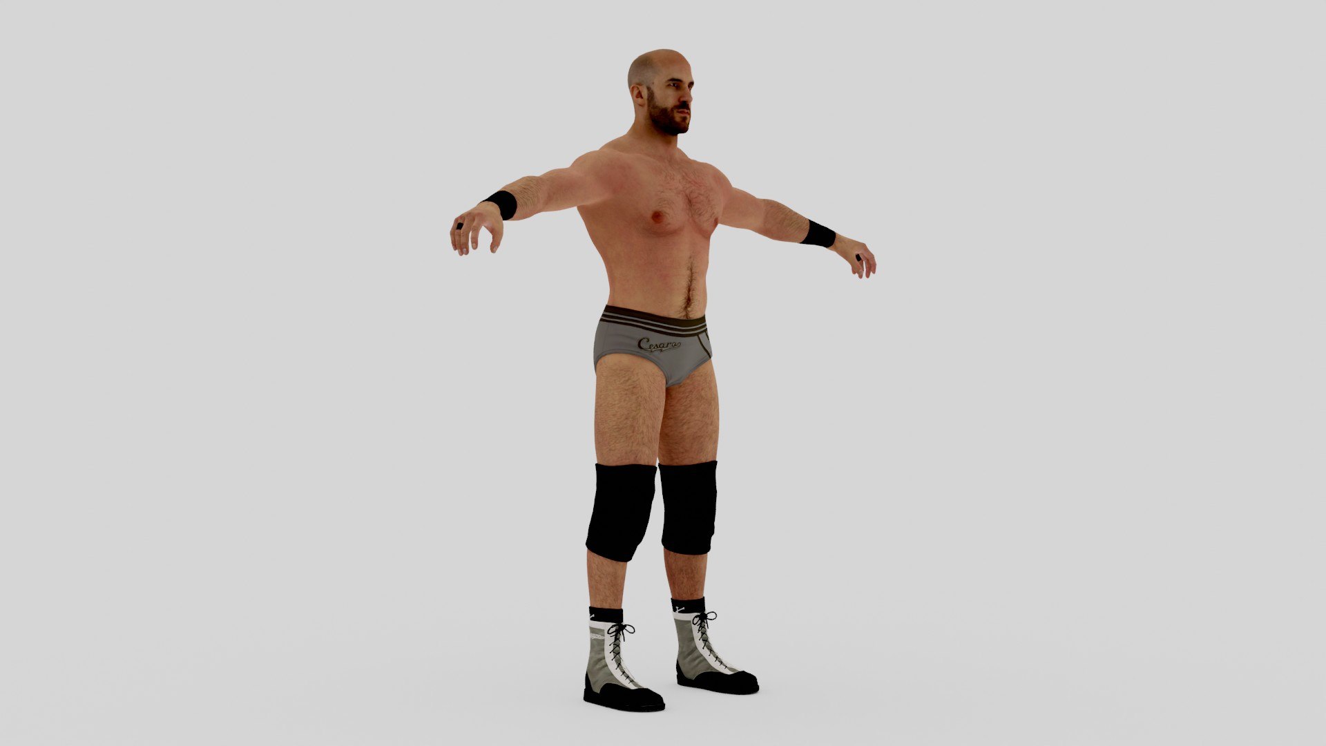 3D Cesaro WWE Champion - TurboSquid 2115617