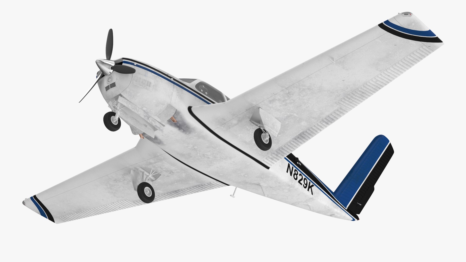 Light Aircraft Beechcraft Bonanza S35 Model - TurboSquid 2241558