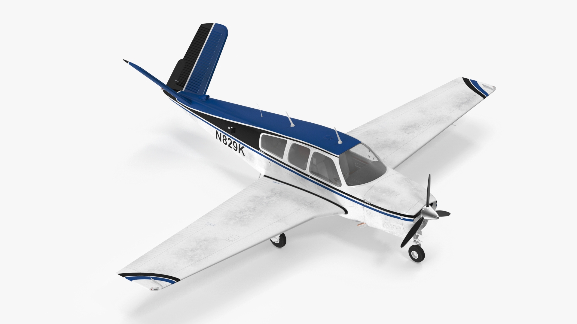 Light Aircraft Beechcraft Bonanza S35 Model - TurboSquid 2241558