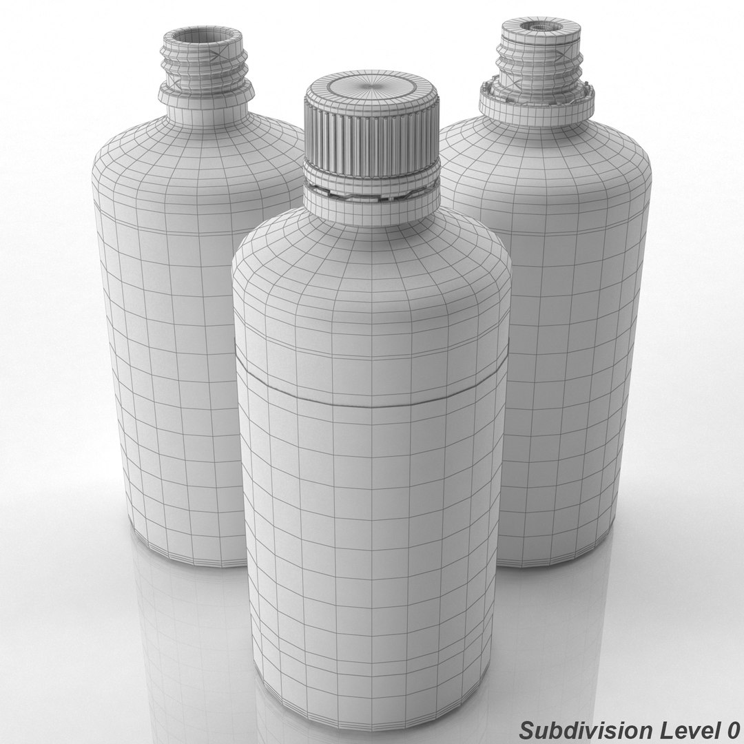 3D Model 100ml Bottle - TurboSquid 1257518