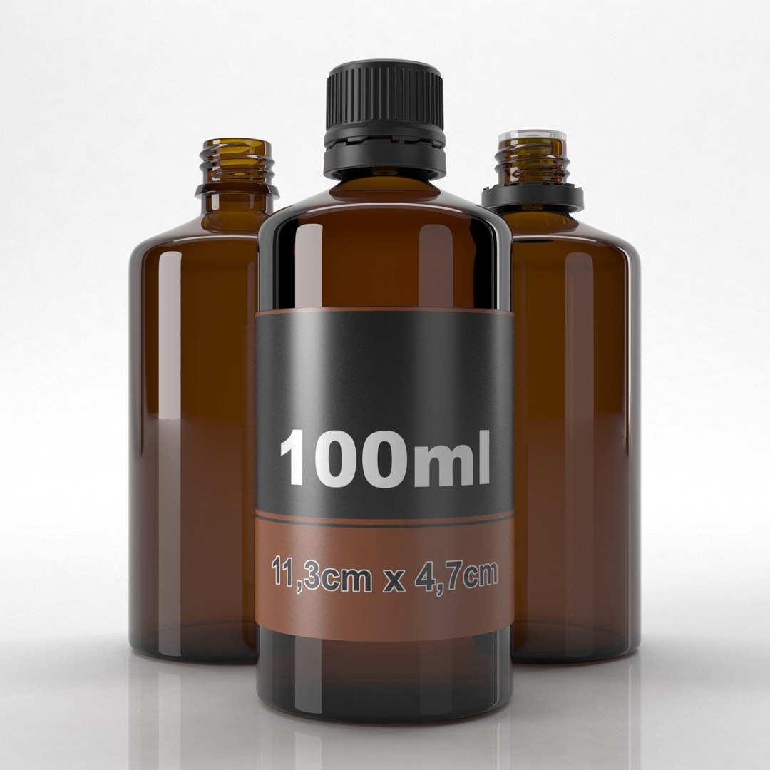 3D Model 100ml Bottle - TurboSquid 1257518