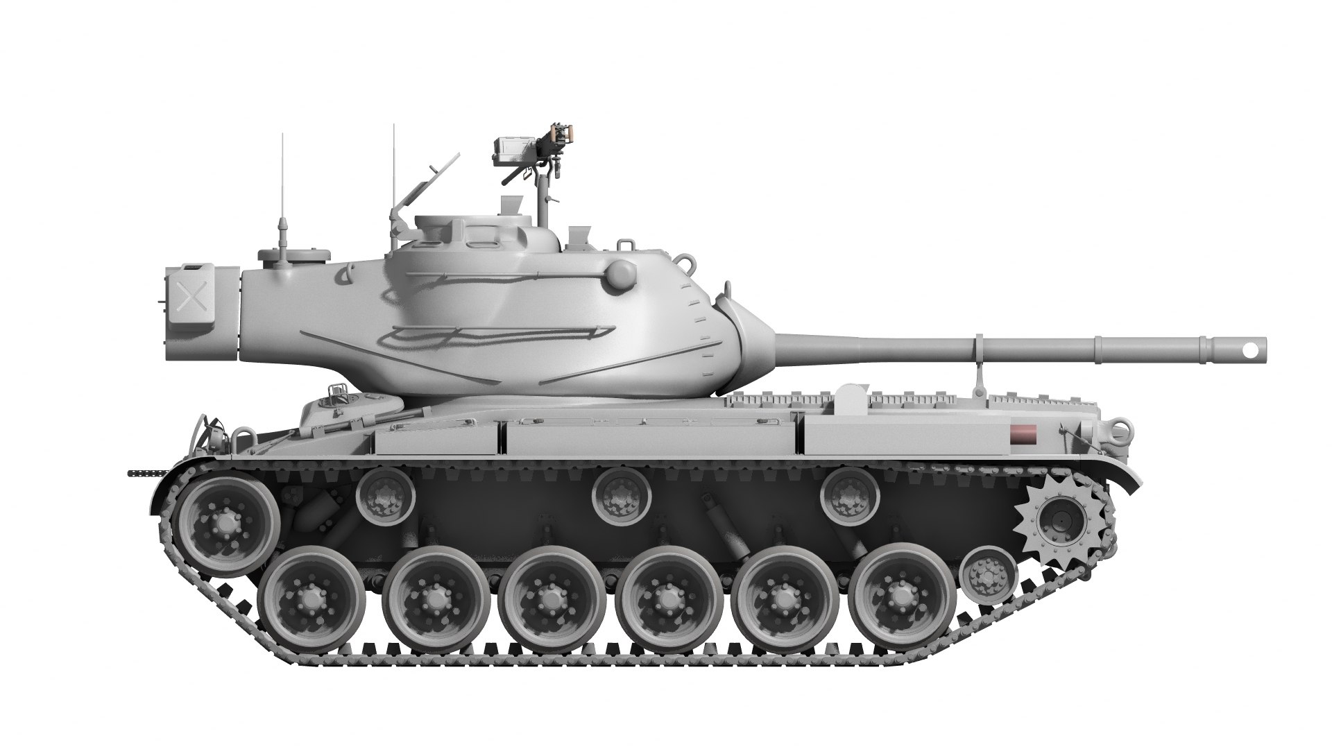 3D M47 Patton Tank - TurboSquid 1867801