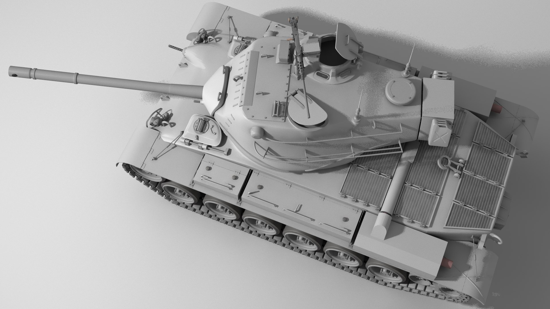3D M47 Patton Tank - TurboSquid 1867801