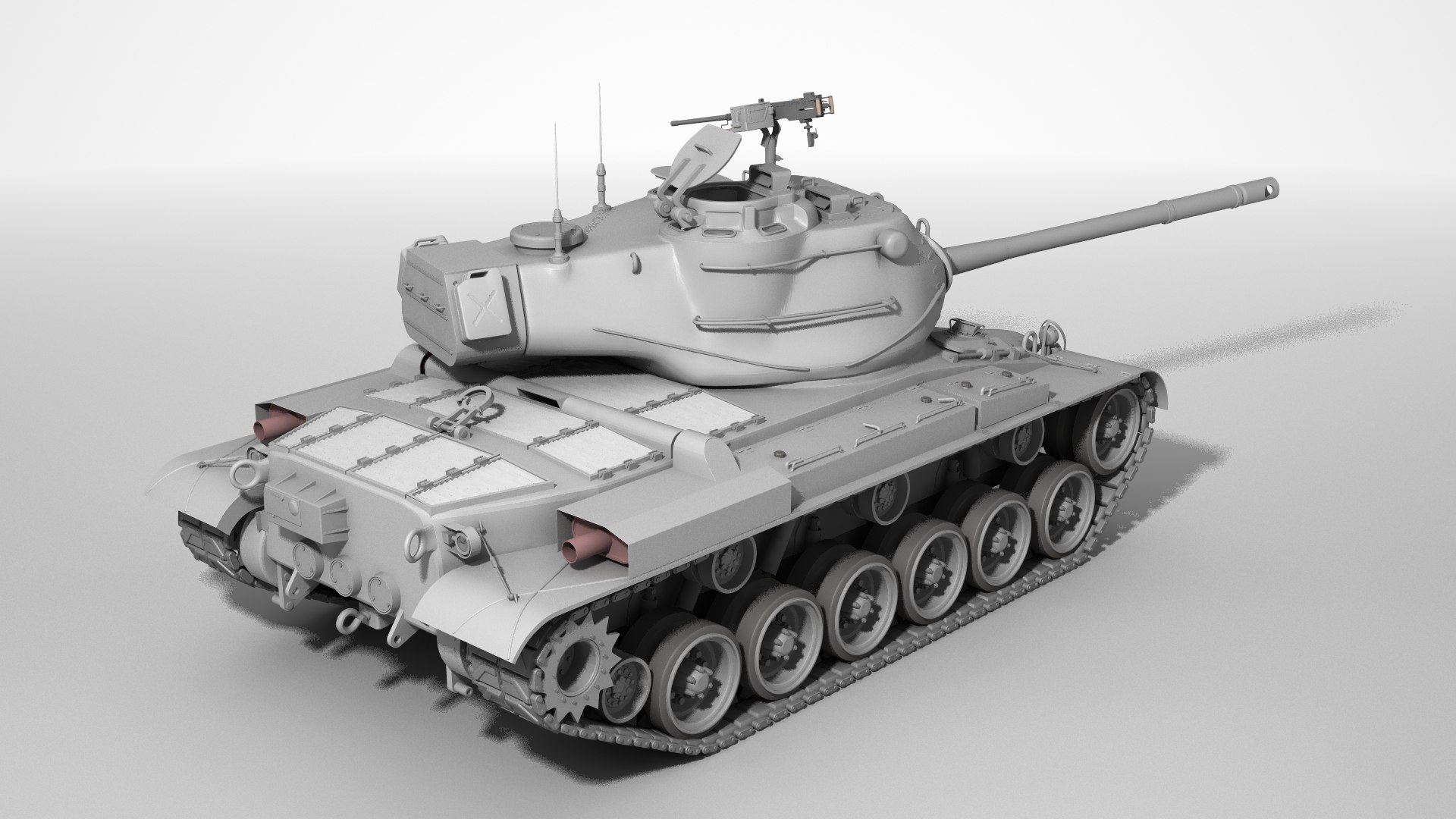 3D M47 Patton Tank - TurboSquid 1867801