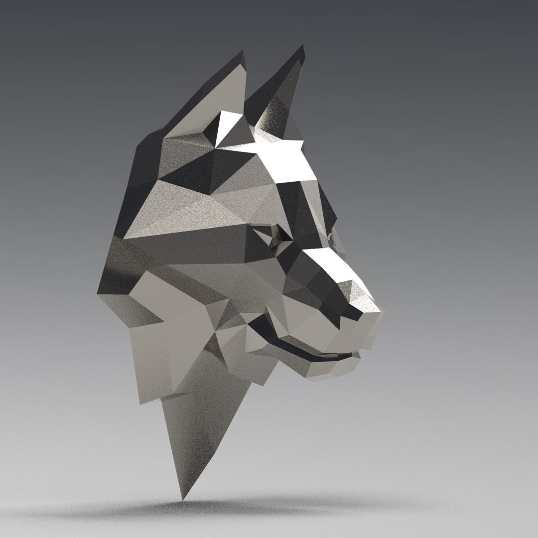 Print Wolf Head Model - TurboSquid 1676665
