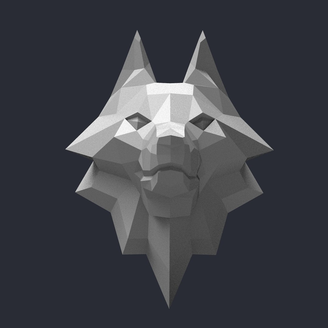Print Wolf Head Model - TurboSquid 1676665