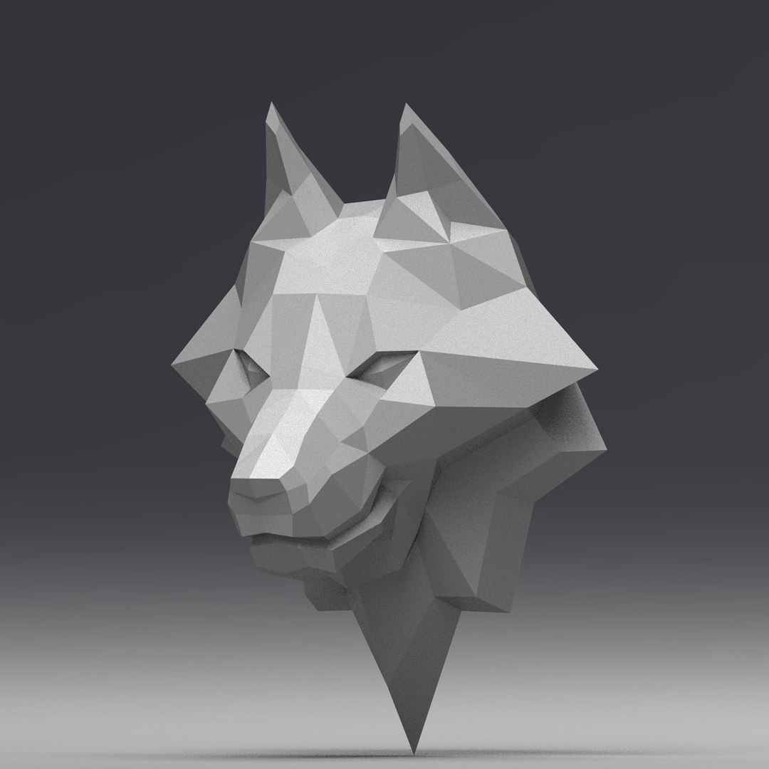 Print Wolf Head Model - TurboSquid 1676665
