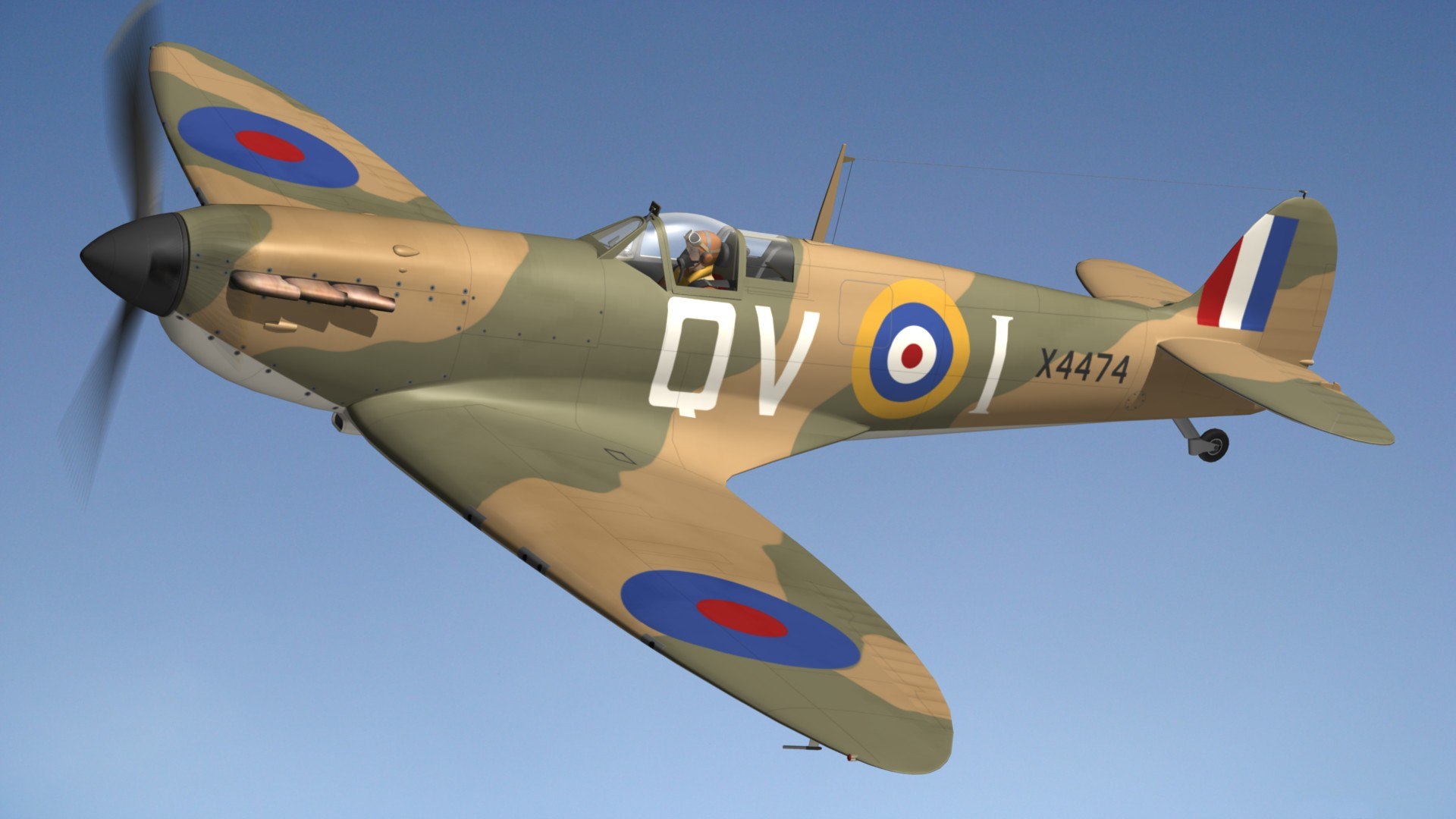 Supermarine Spitfire Mki 3D - TurboSquid 1444019