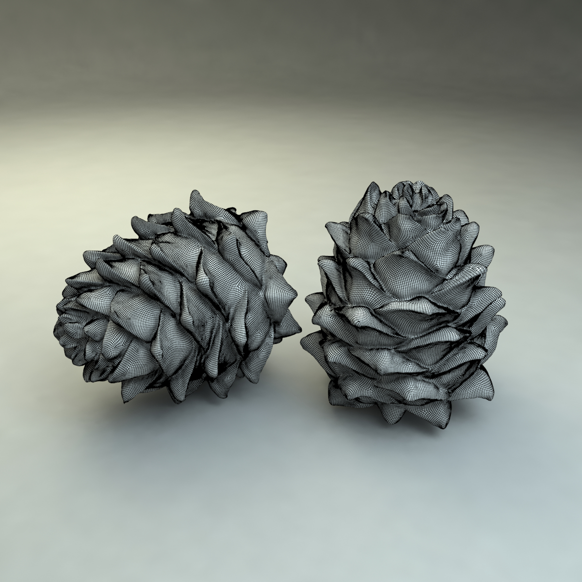 3d model pinecone cone