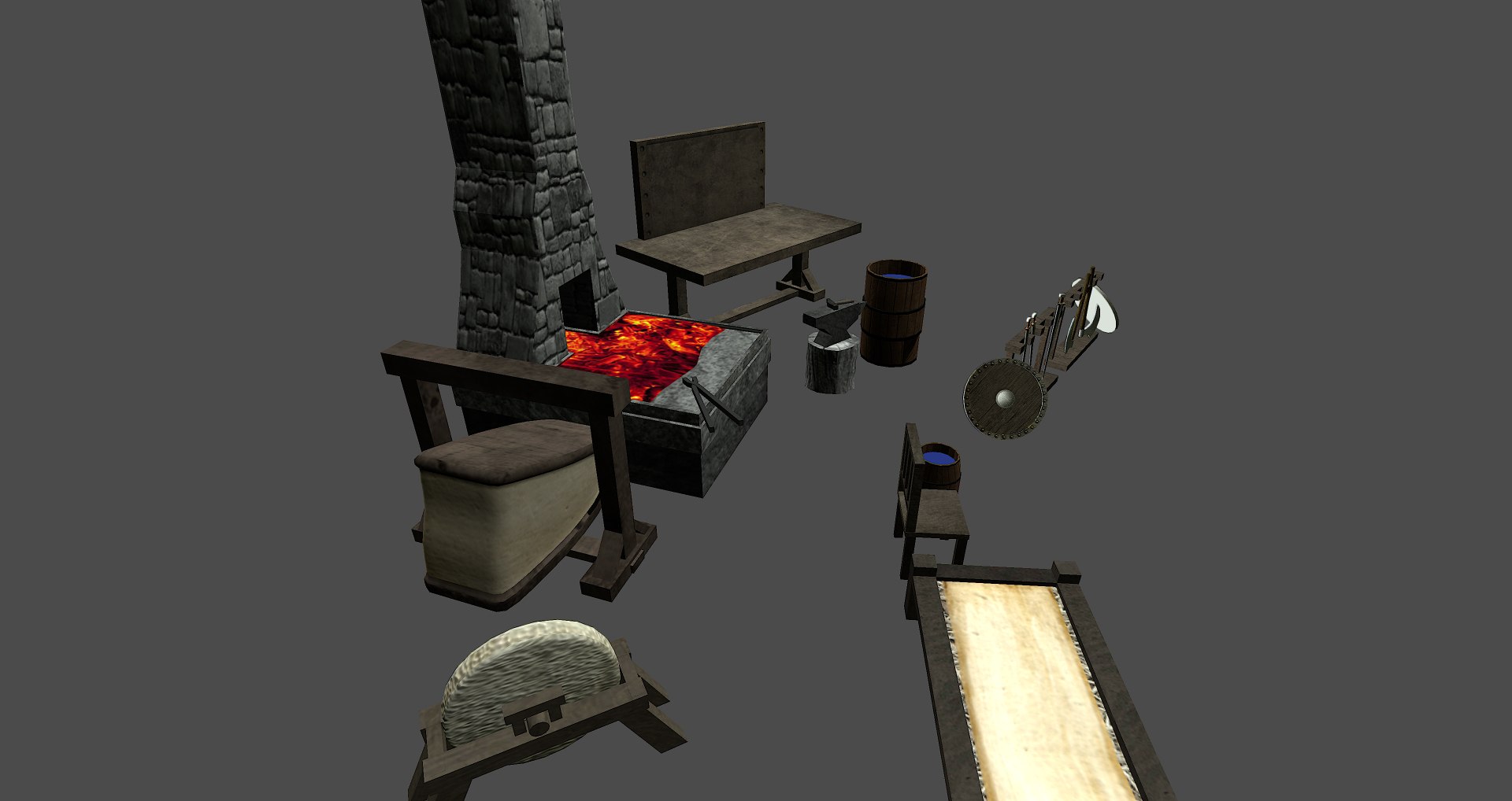 Black Smith 3d Model