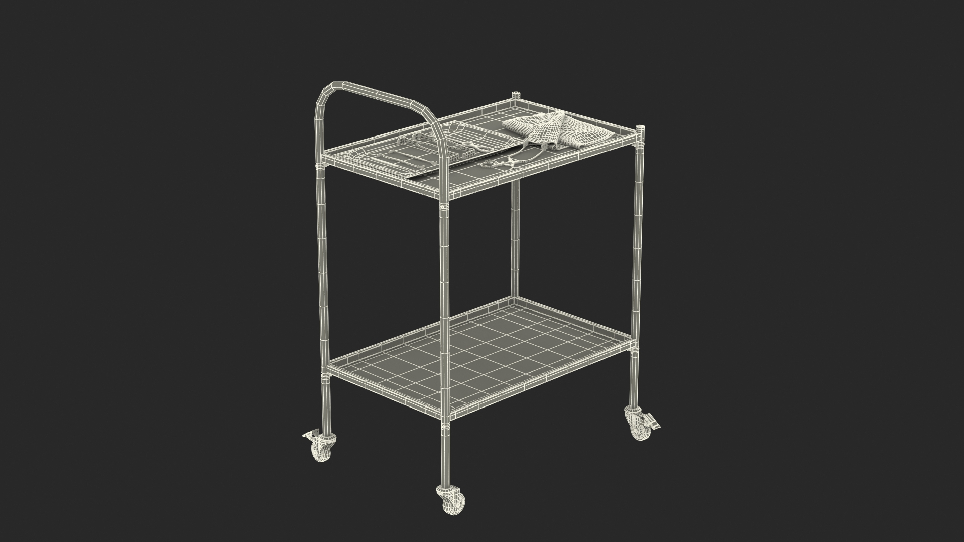 Surgical Trolley And Retractors 3D Model - TurboSquid 2289886