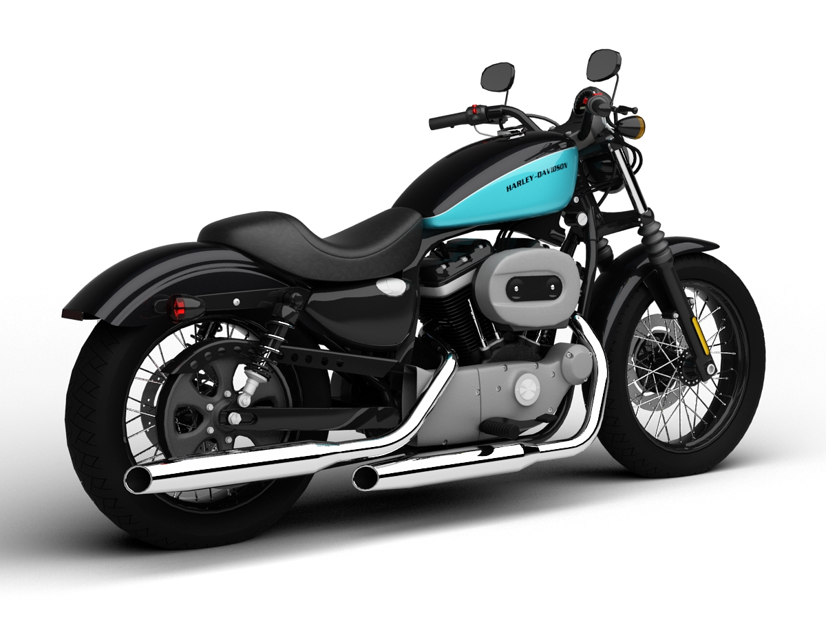 harley-davidson xl1200 sportster nightster 3d c4d