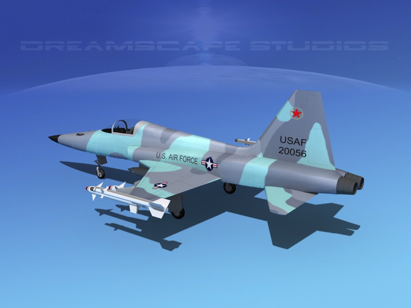 3d f-5 fighter northrop model