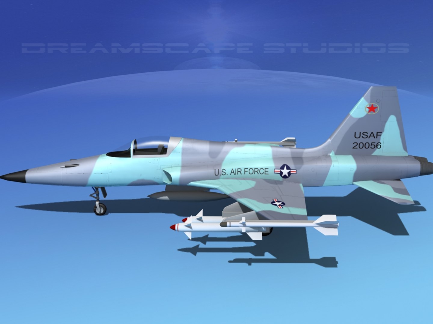3d f-5 fighter northrop model