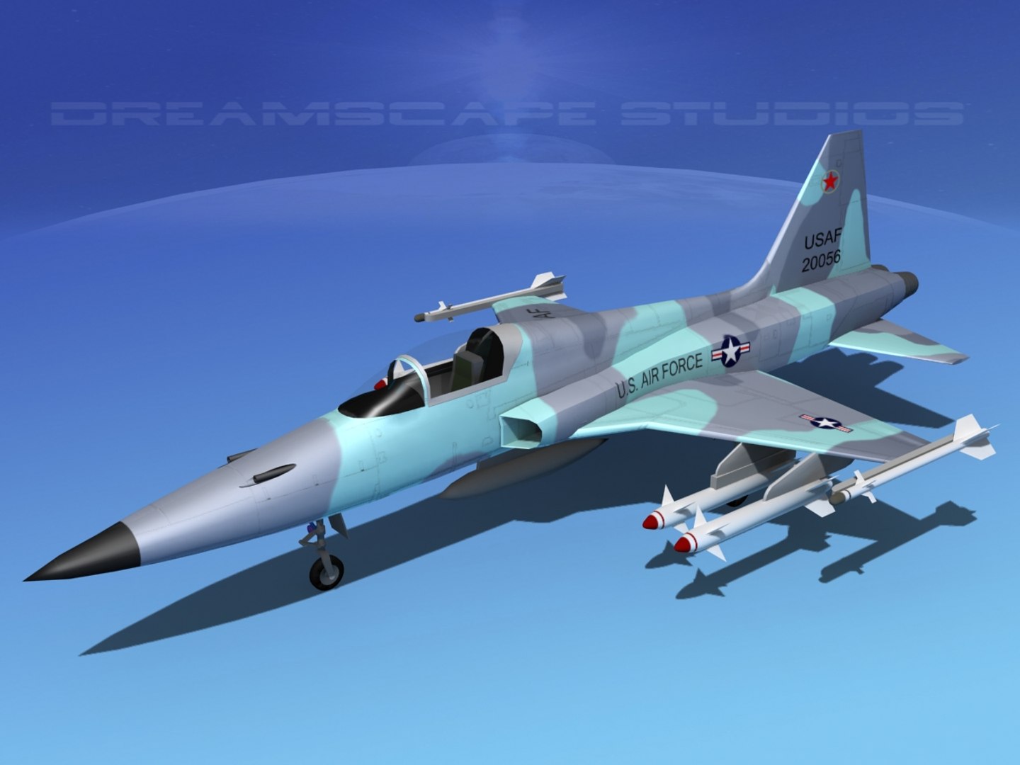 3d f-5 fighter northrop model