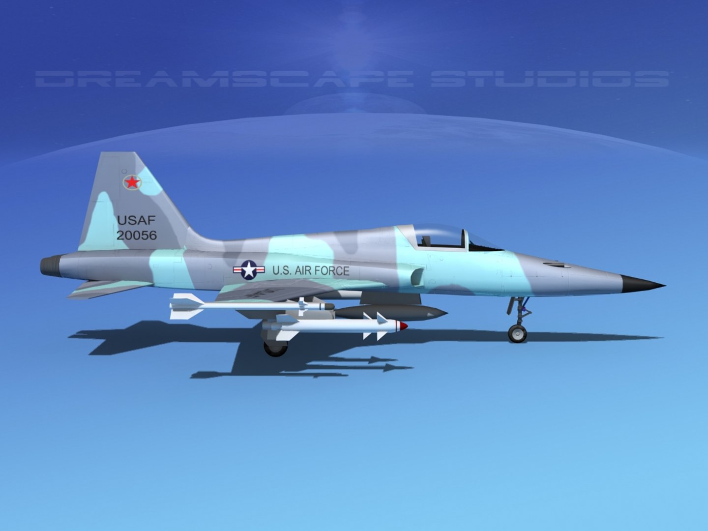 3d f-5 fighter northrop model